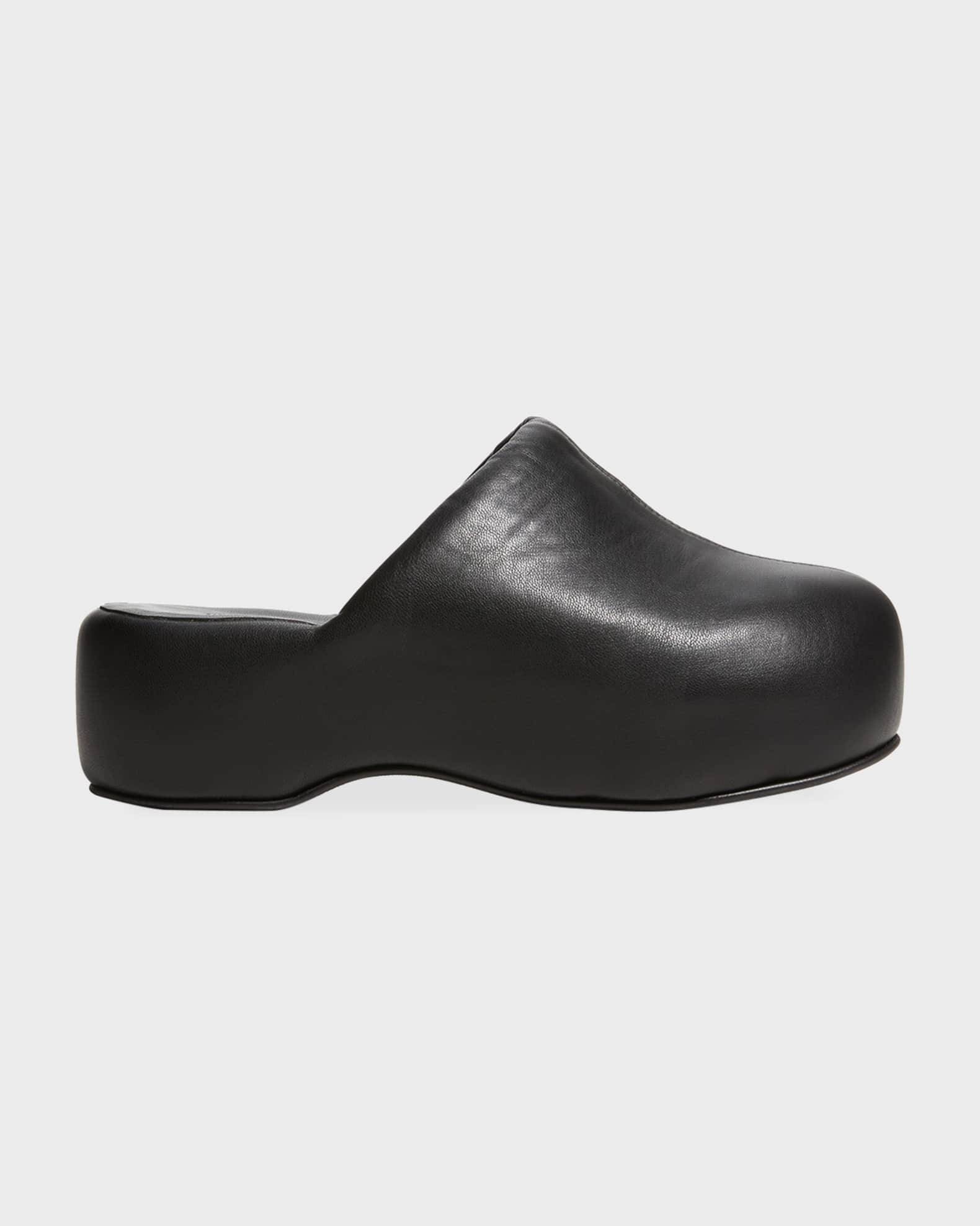 SIMONMILLER Bubble Vegan Leather Slide Clogs | Neiman Marcus