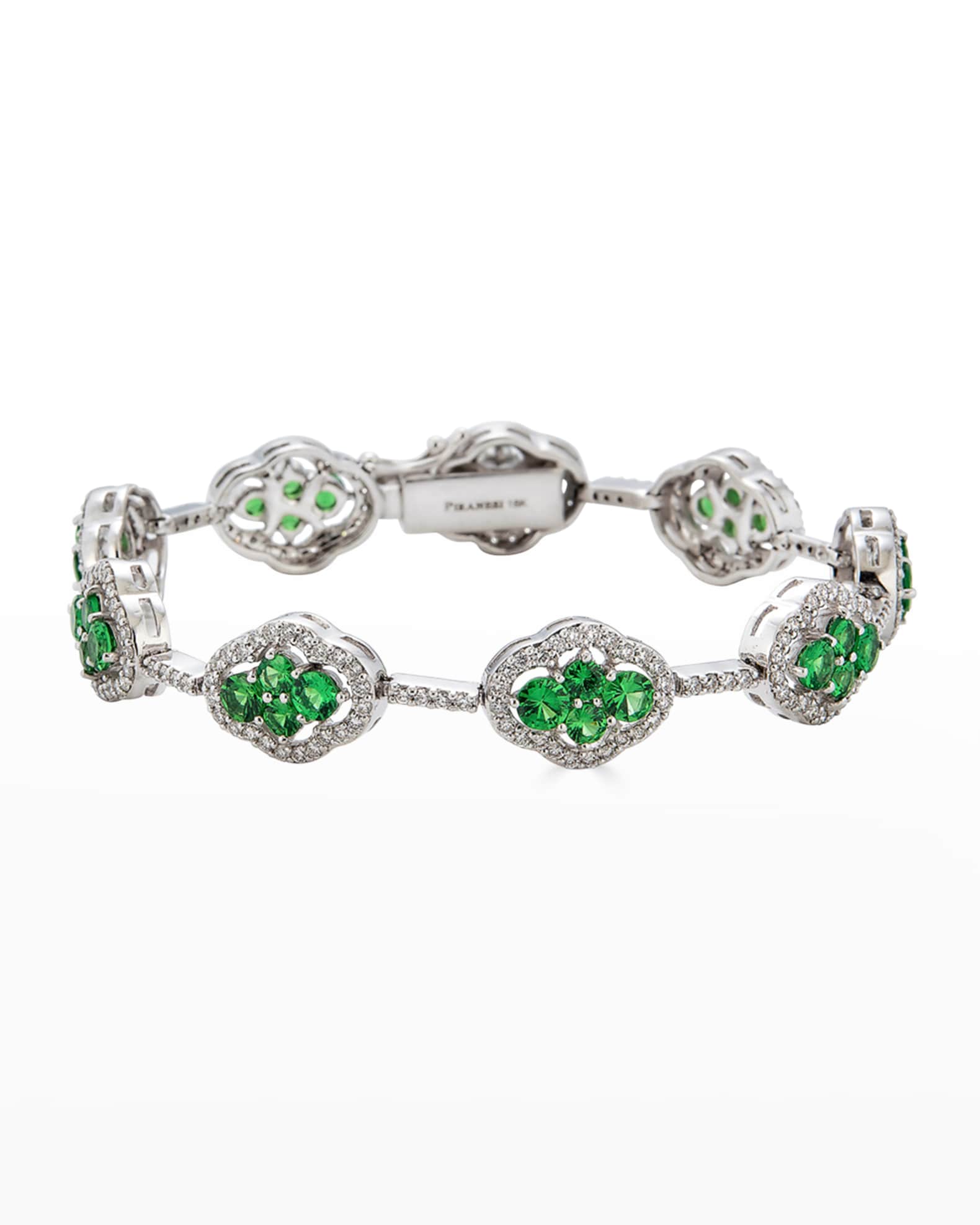 Piranesi Tsavorite and Pave Diamond Bracelet | Neiman Marcus