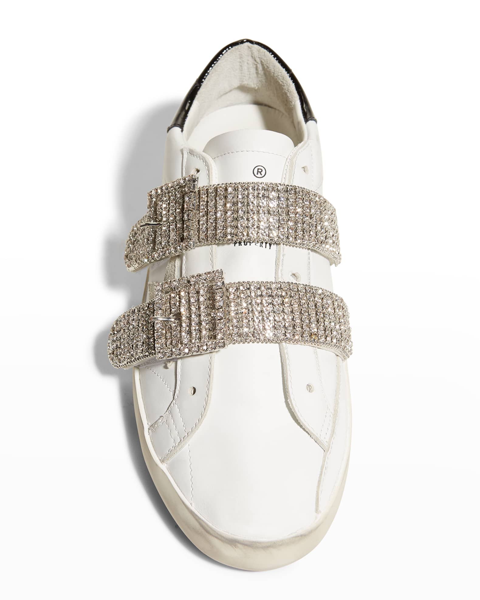 Golden Goose Old School Crystal Buckle Sneakers | Neiman Marcus