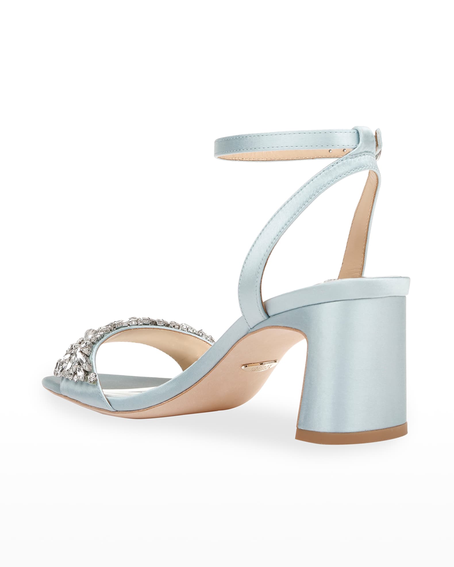 Badgley Mischka Marsha Block-Heel Sandals | Neiman Marcus