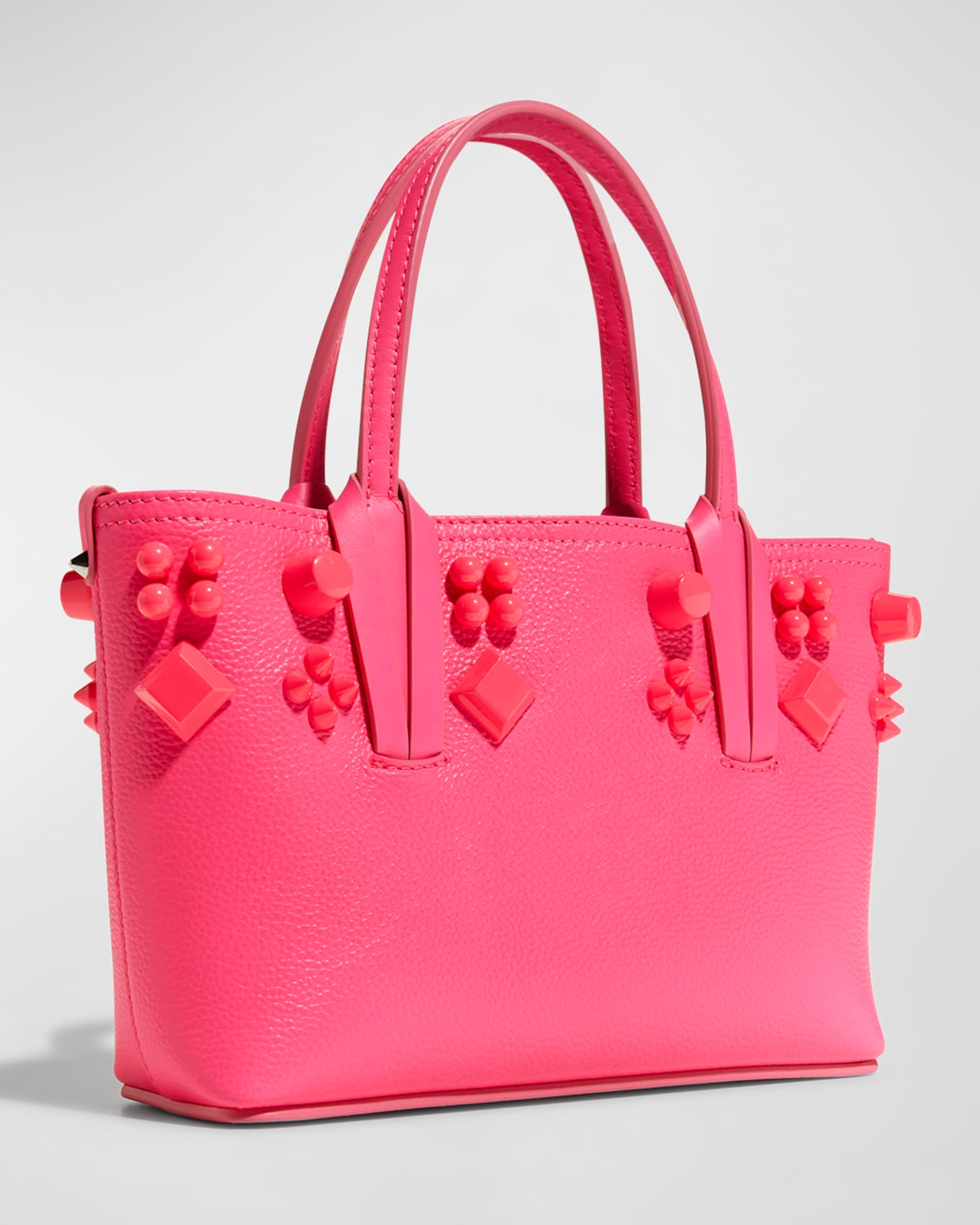 Christian Louboutin Cabata Mini Empire Spike Studded Top-Handle Bag ...
