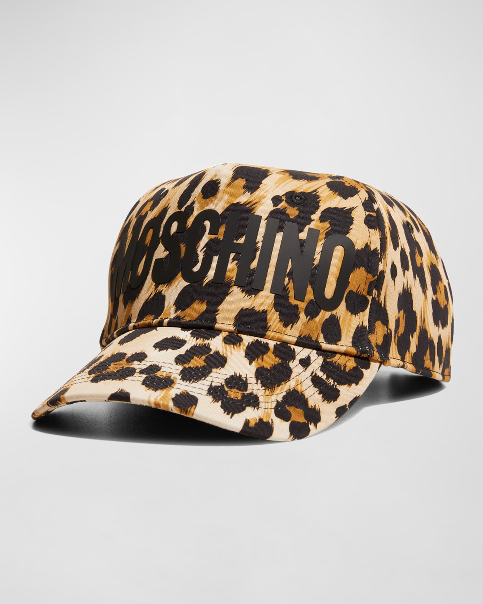 Moschino Men's Leopard Logo Baseball Hat | Neiman Marcus