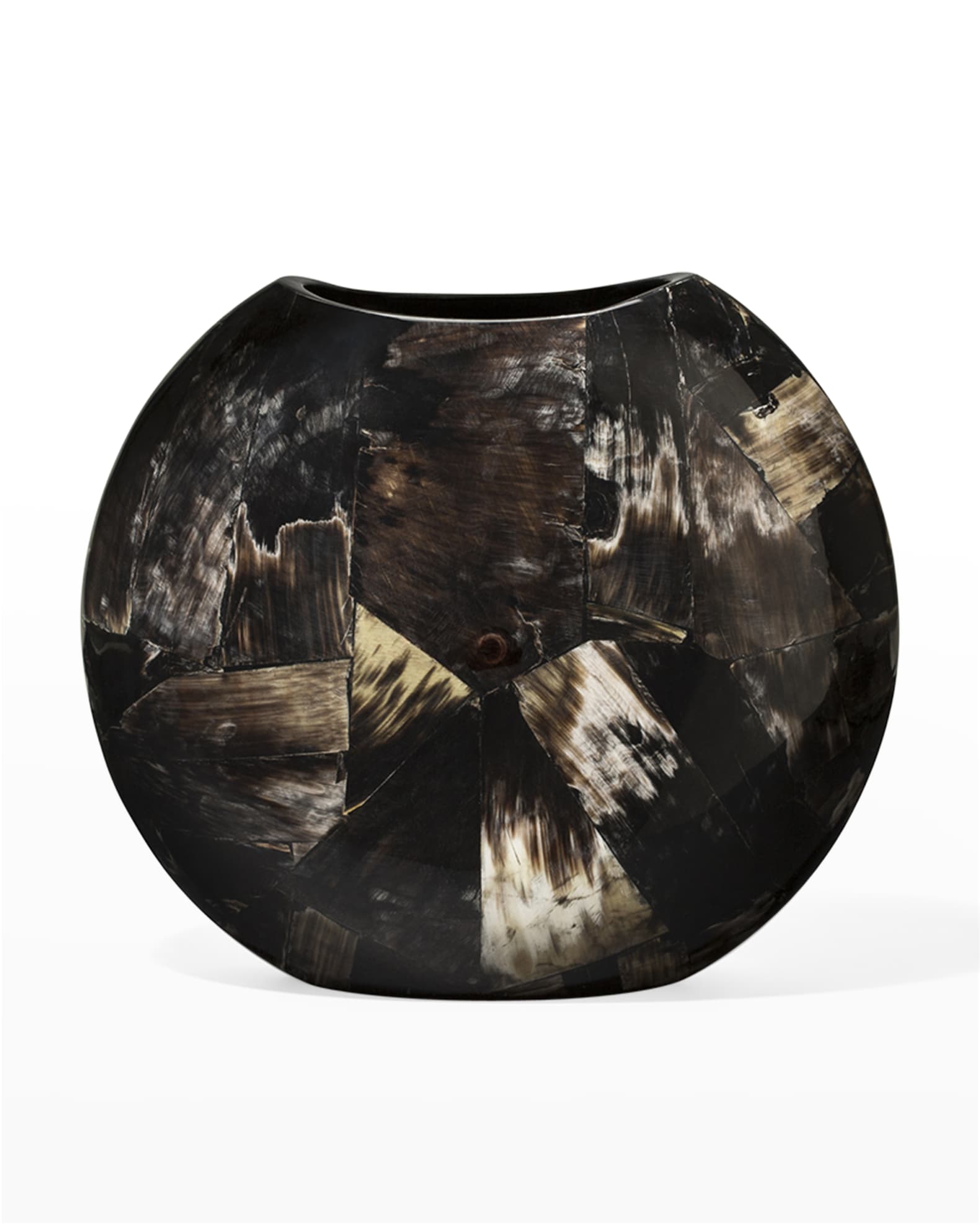 LADORADA Horn Veneer Symmetry Large Vase | Neiman Marcus