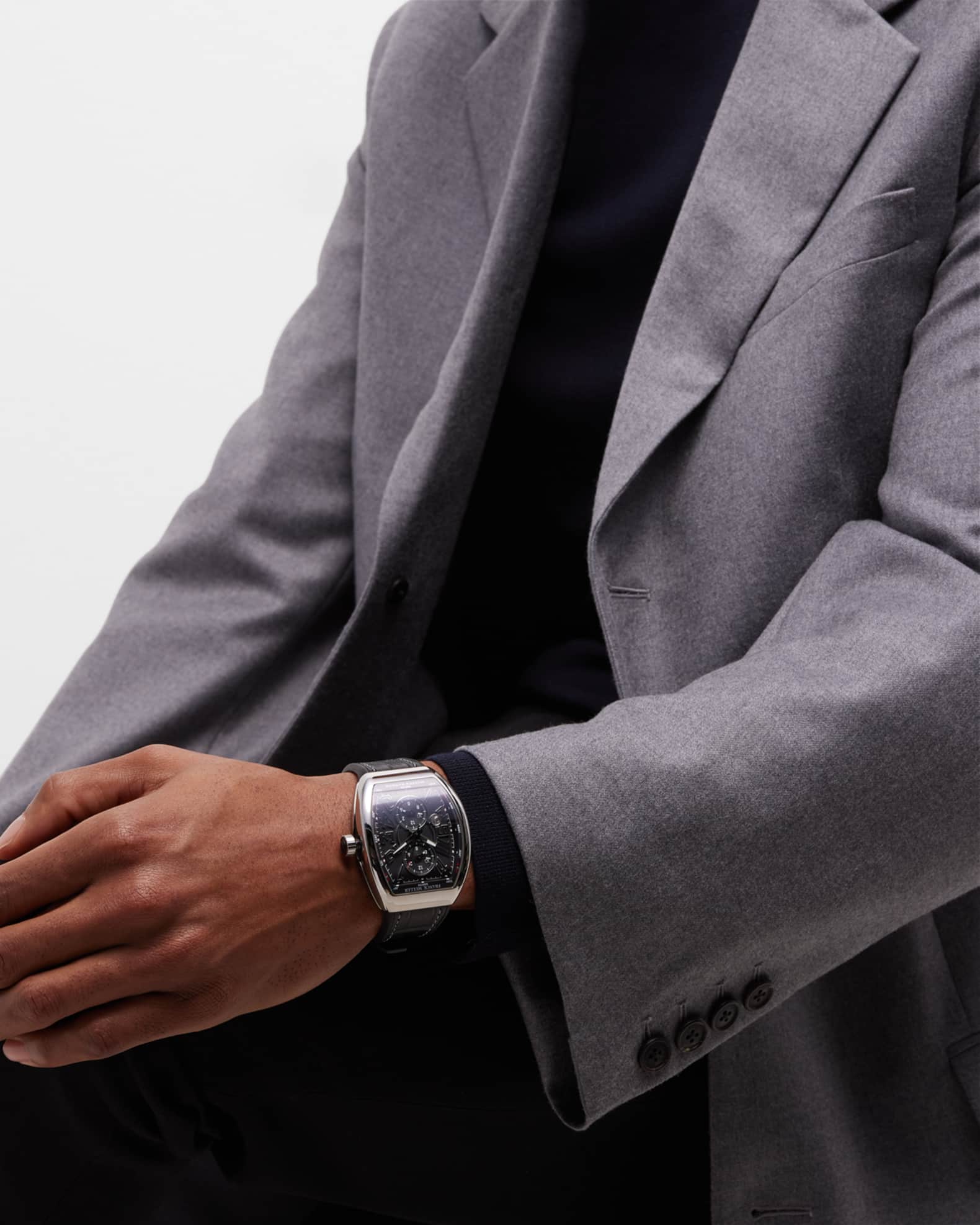 Franck Muller Men's Stainless Steel Master Banker Vanguard Watch ...