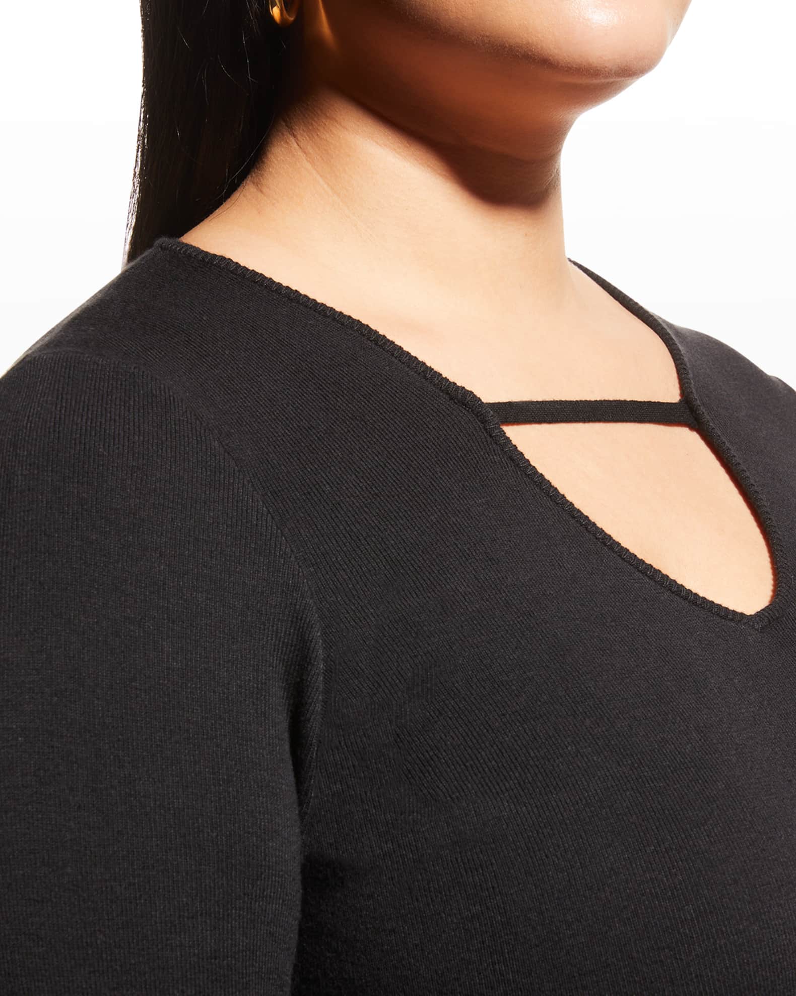 CAPSULE 121 Plus Size The Elenin V-Strap Sweater | Neiman Marcus