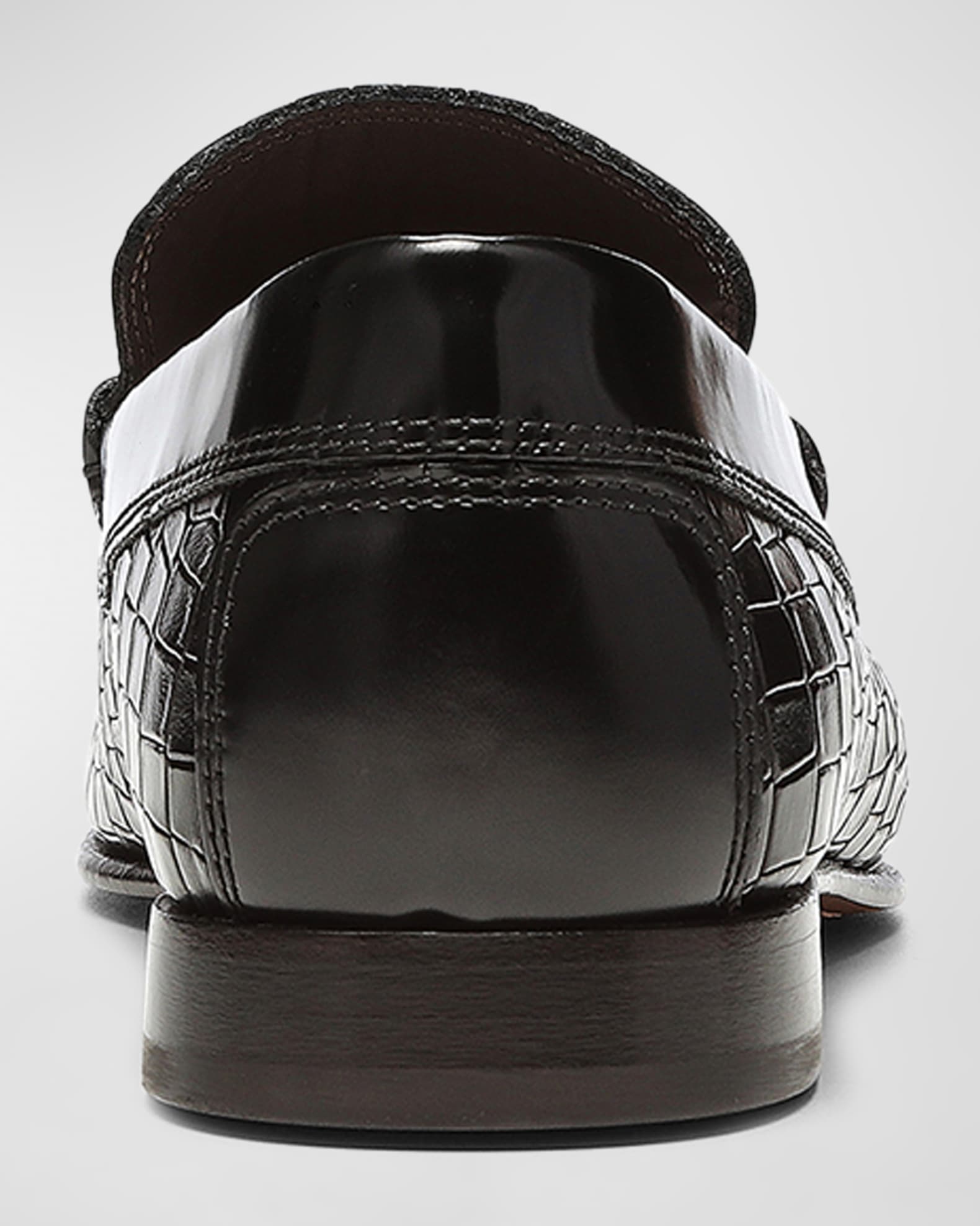Donald Pliner Men's Dacio Croc-Effect Leather Loafers | Neiman Marcus