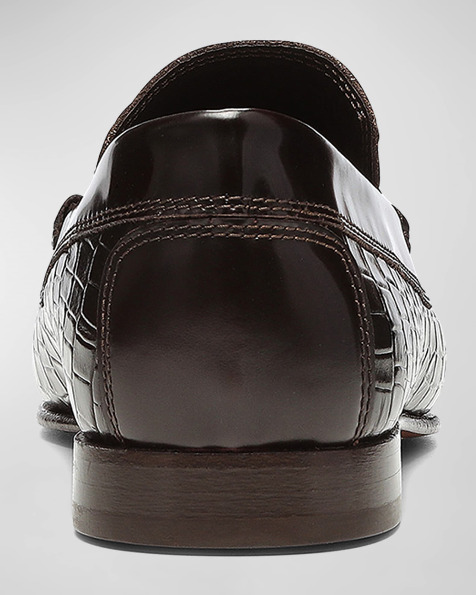 Donald Pliner Men's Dacio Croc-Effect Leather Loafers | Neiman Marcus