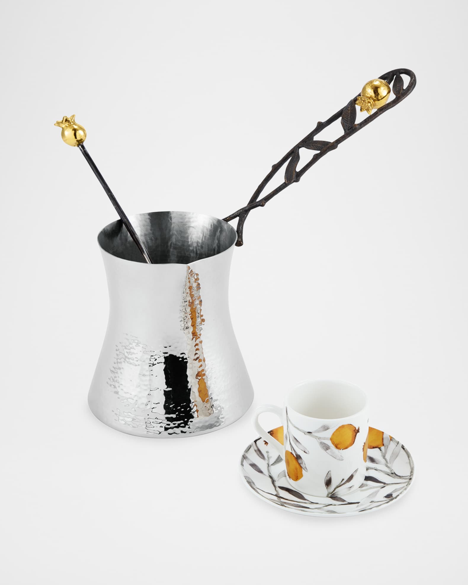 Michael Aram Pomegranate Coffee Pot & Demitasse Set | Neiman Marcus