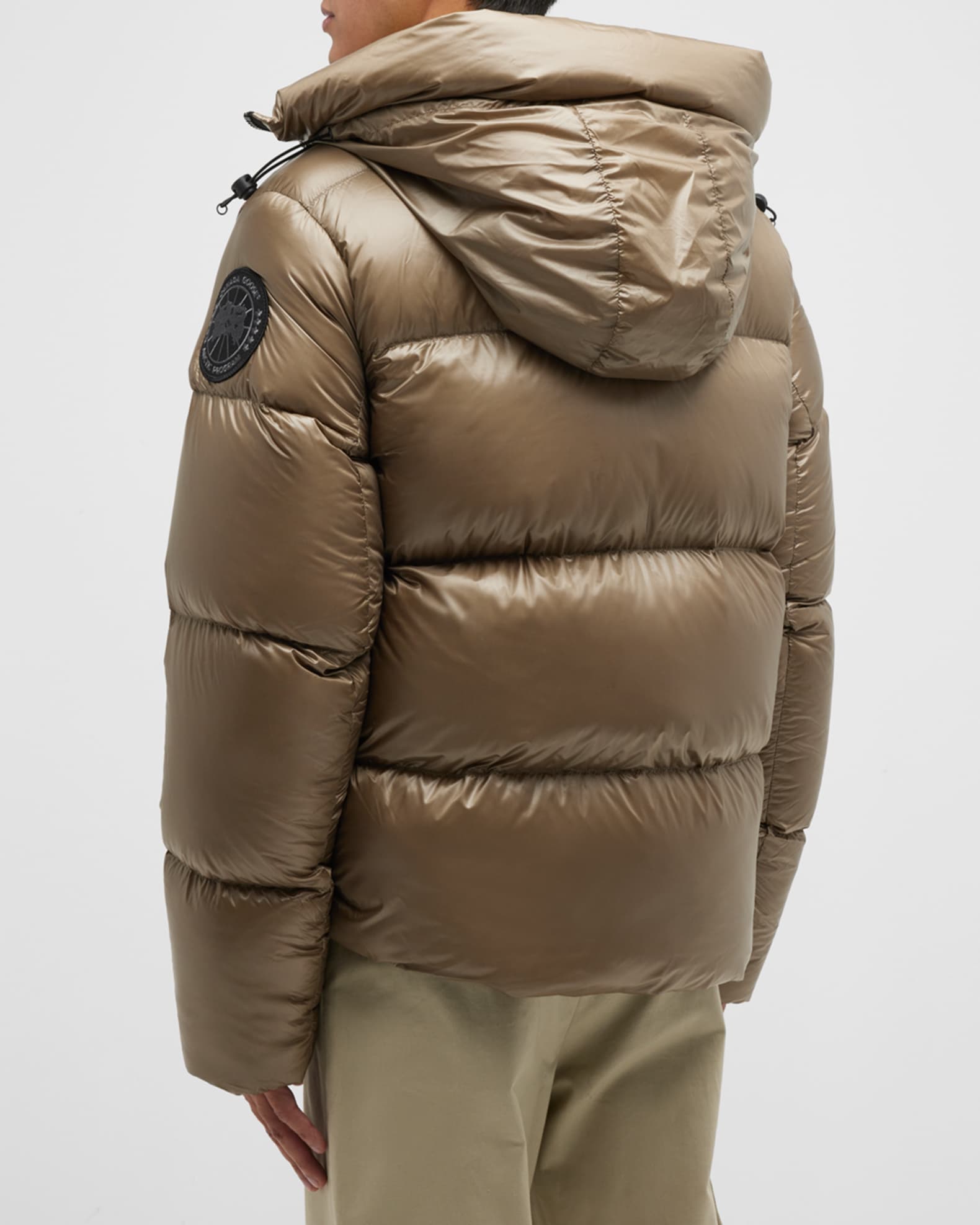 Canada Goose Men's Crofton Black Disc Puffer Jacket | Neiman Marcus