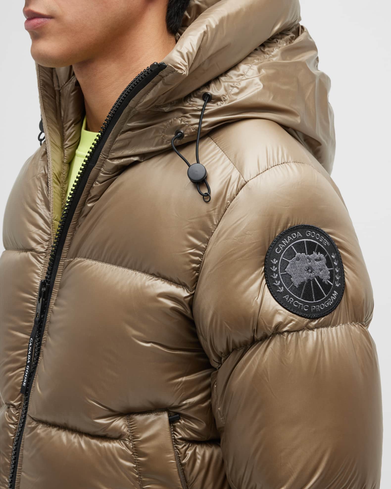 Canada Goose Men's Crofton Black Disc Puffer Jacket | Neiman Marcus