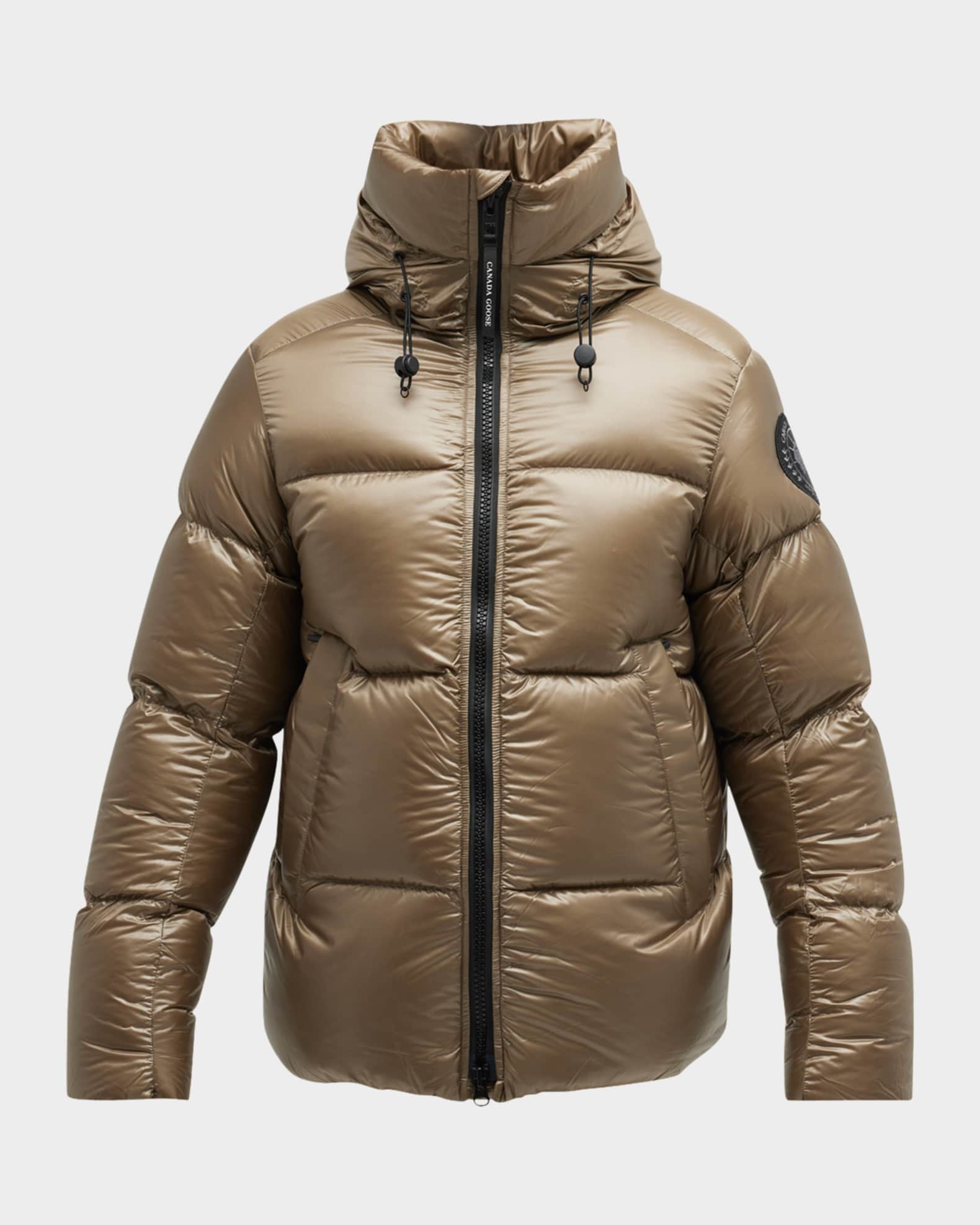 Canada Goose Men's Crofton Black Disc Puffer Jacket | Neiman Marcus