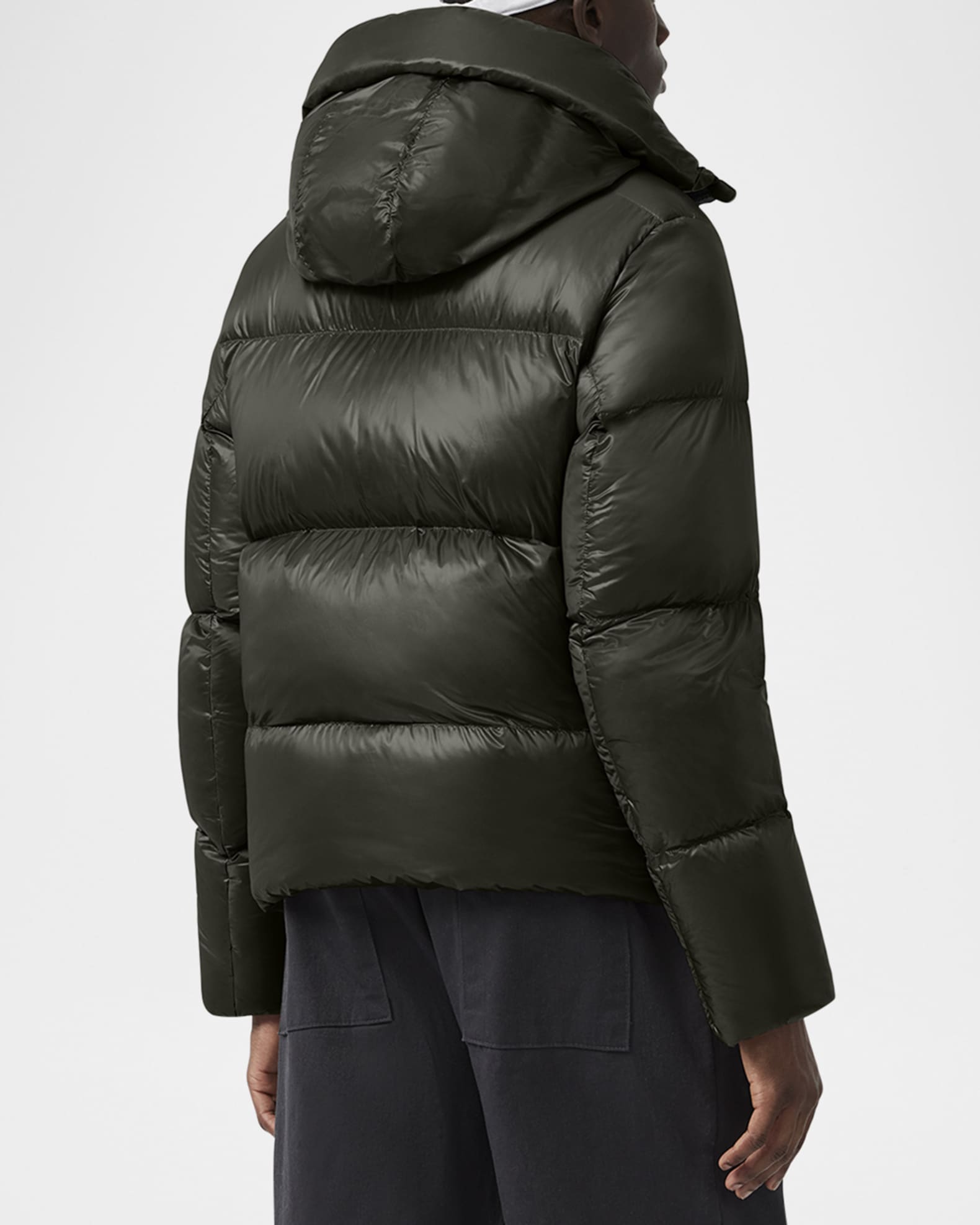 Canada Goose Men's Crofton Black Disc Puffer Jacket | Neiman Marcus