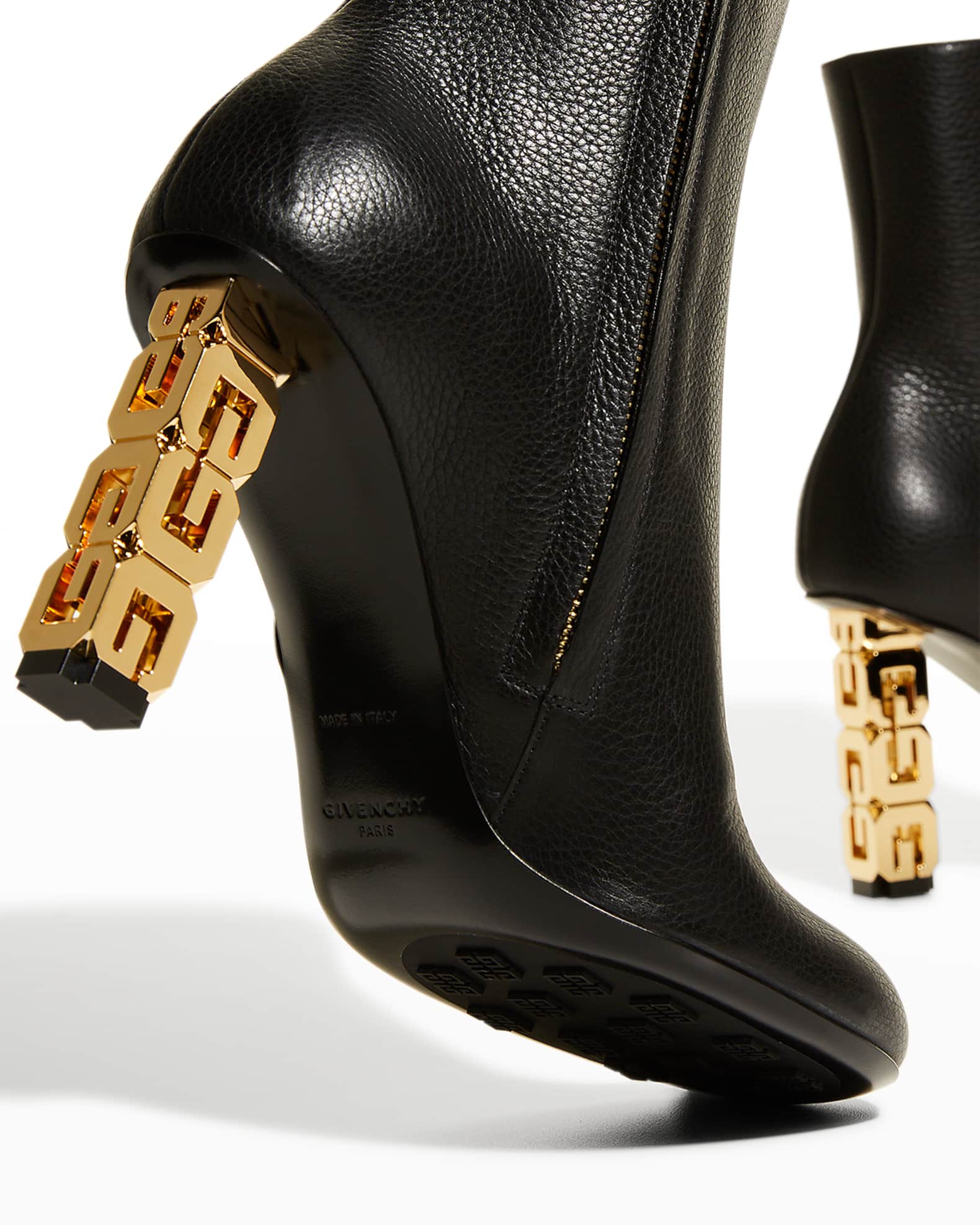 Givenchy G Cube-Heel Ankle Boots | Neiman Marcus