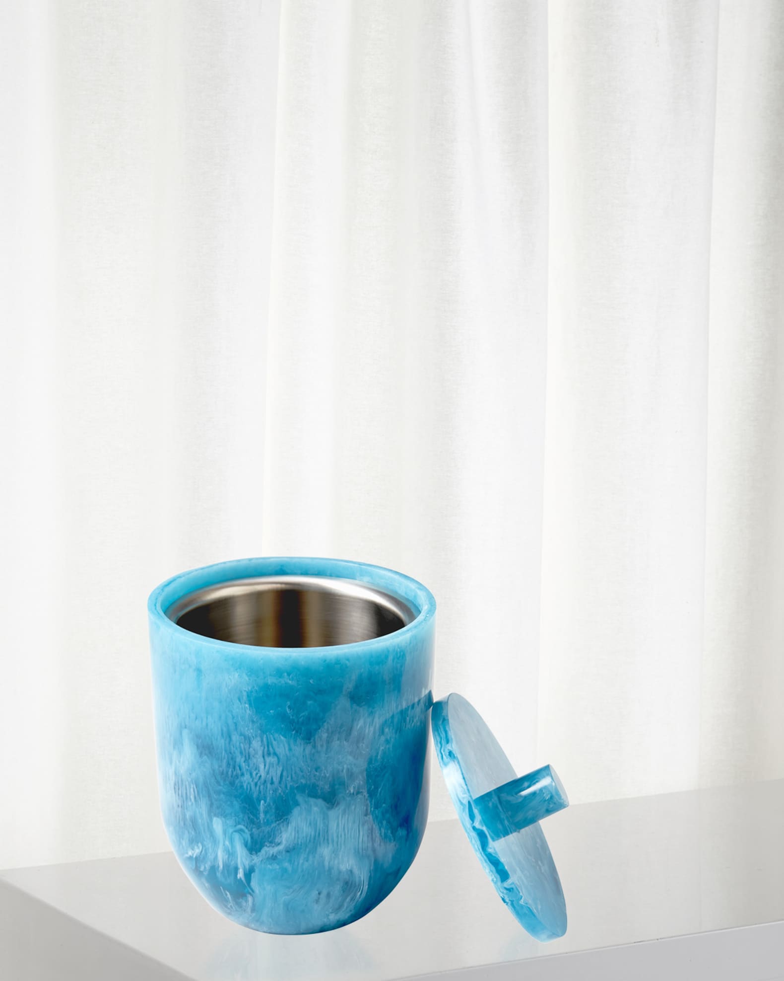 Jonathan Adler Mustique Blue Ice Bucket | Neiman Marcus