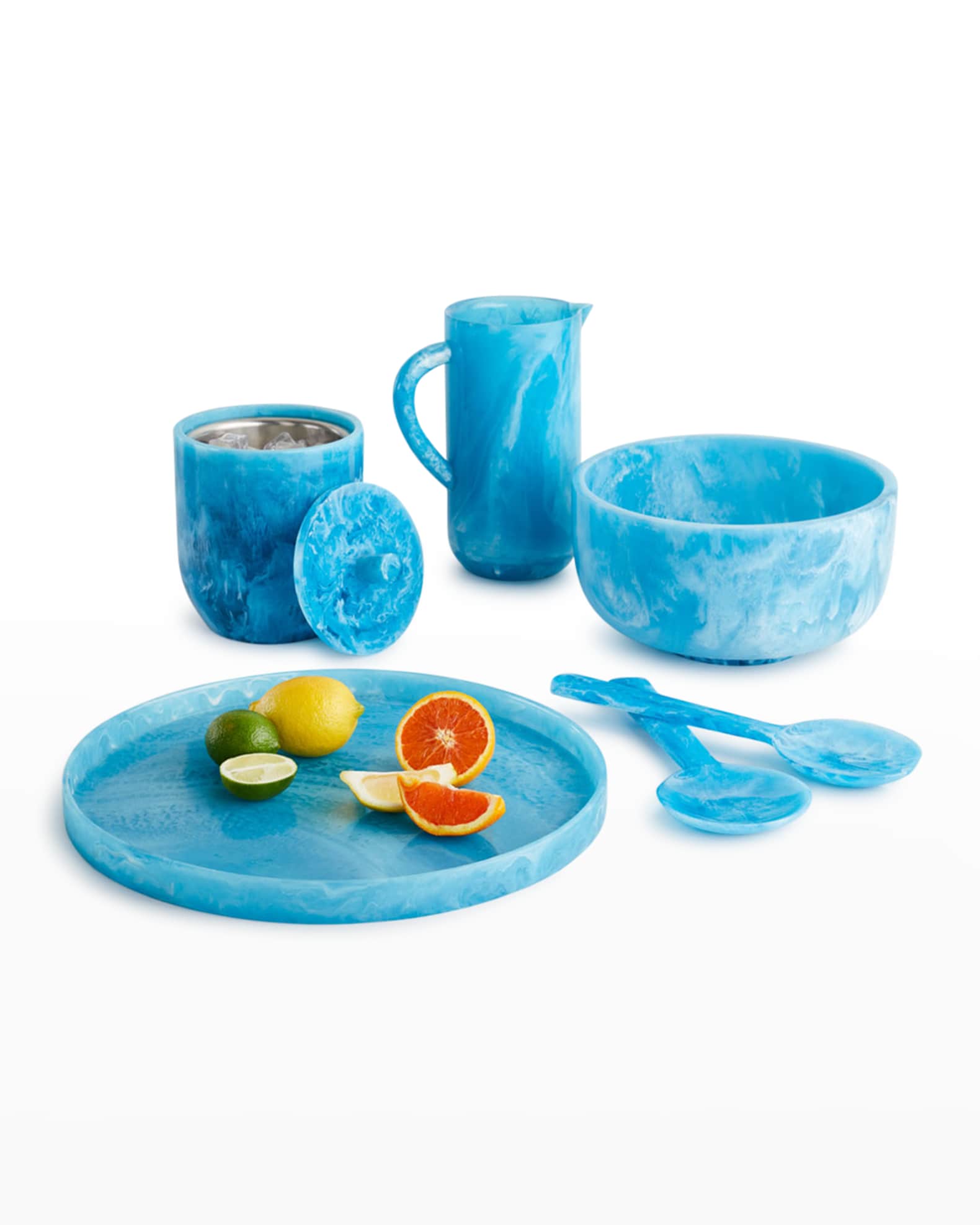 Jonathan Adler Mustique Blue Ice Bucket | Neiman Marcus