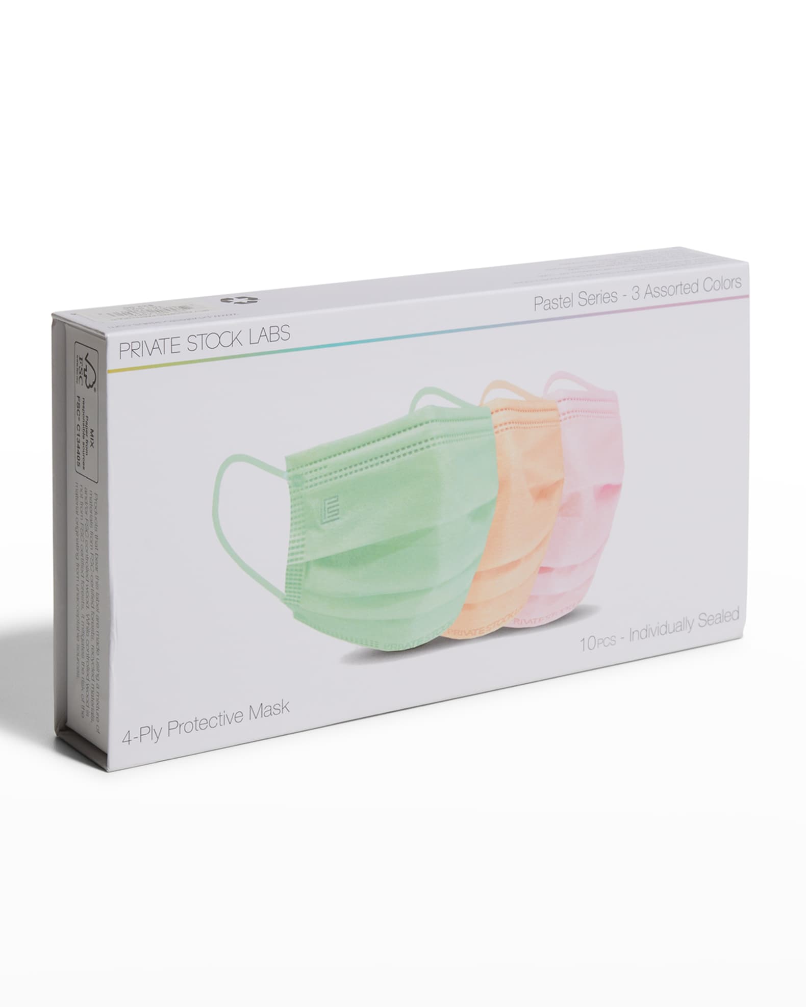 Private Stock Labs Men's 4-Ply Disposable Face Masks | Neiman Marcus