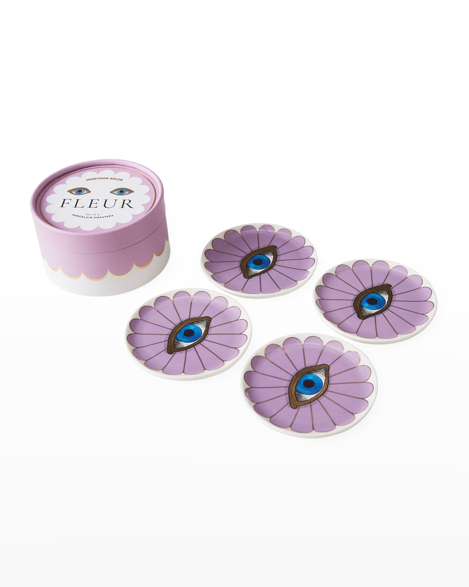 Jonathan Adler Fleur Coasters Purple | Neiman Marcus