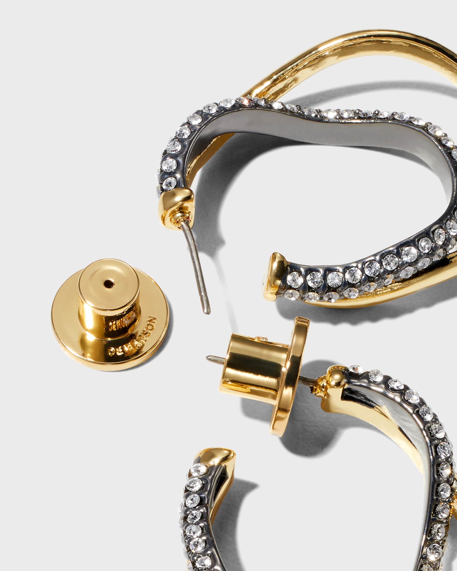 DEMARSON Sia Twist Hoop Earrings | Neiman Marcus