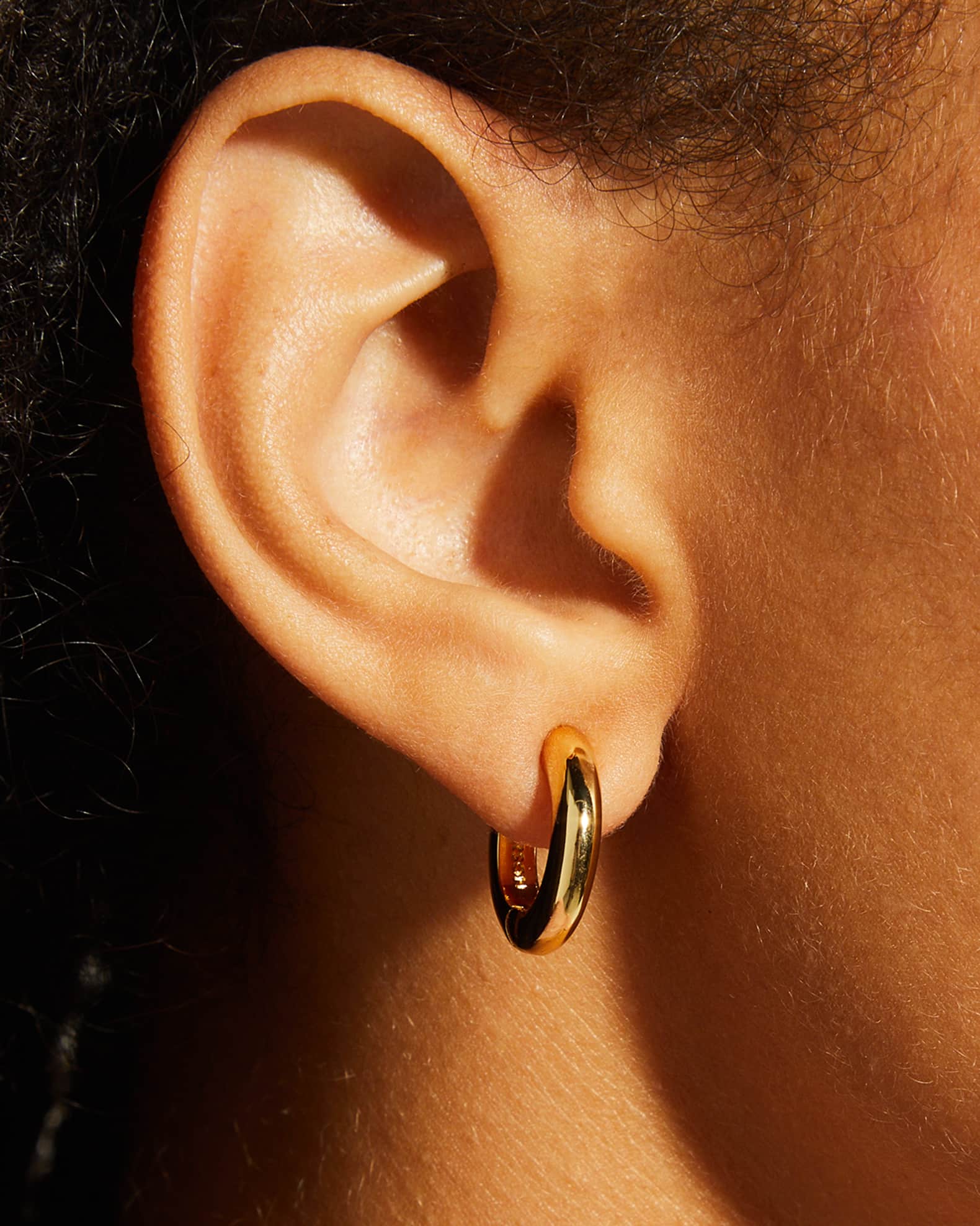 DEMARSON Lili Ear Cuffs in Shiny Gold | Neiman Marcus