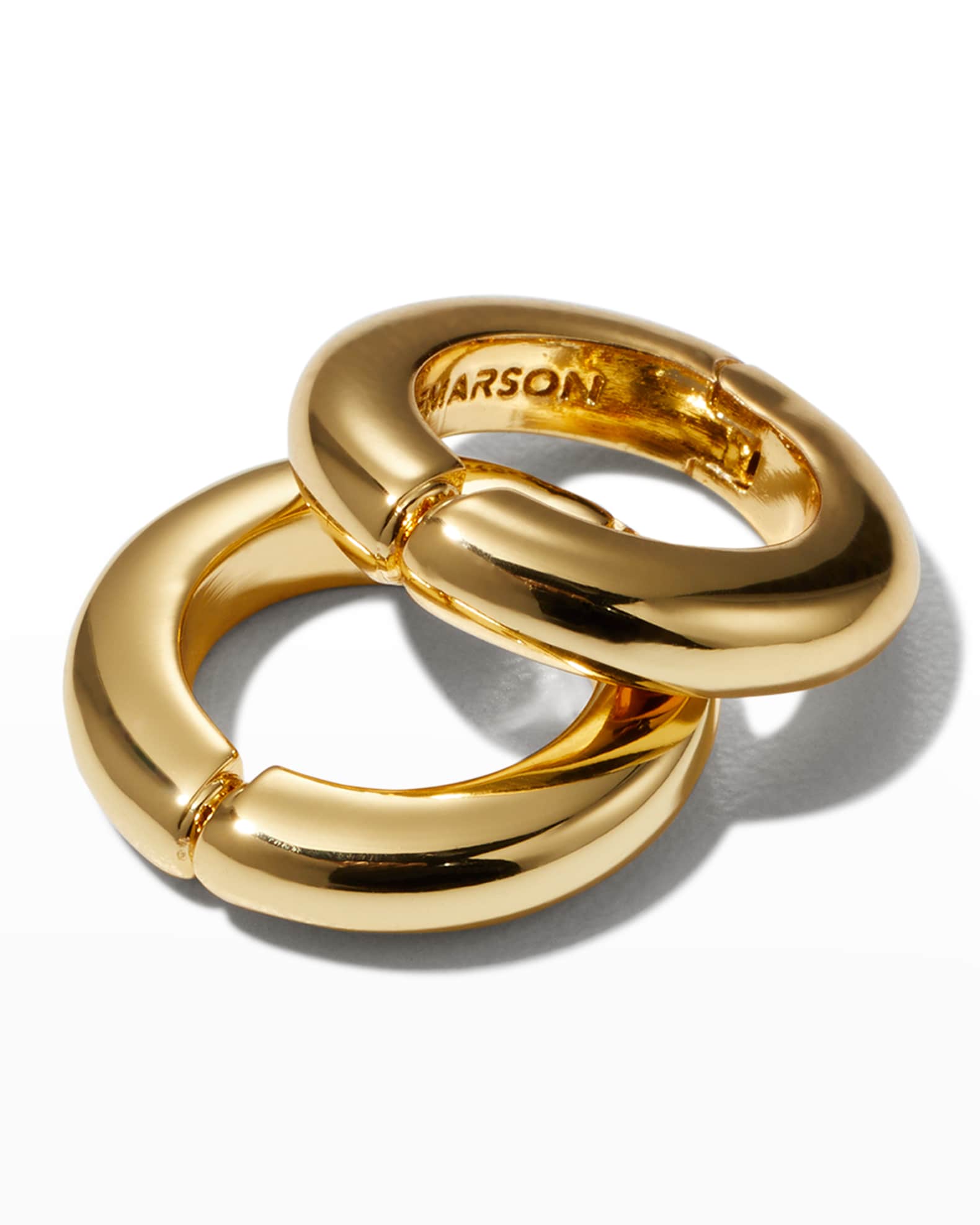 DEMARSON Lili Ear Cuffs in Shiny Gold | Neiman Marcus