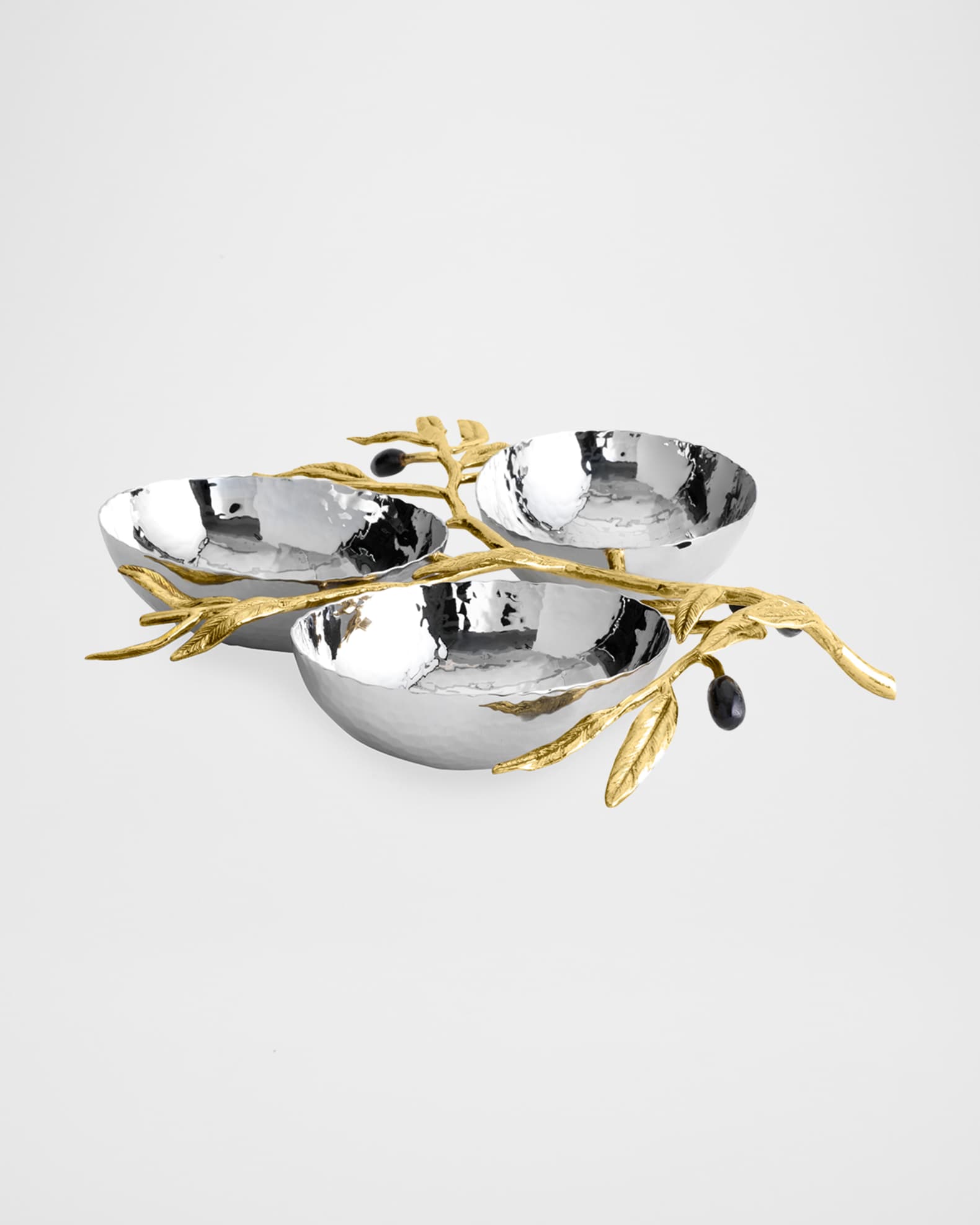 Michael Aram Olive Branch Triple Dish | Neiman Marcus