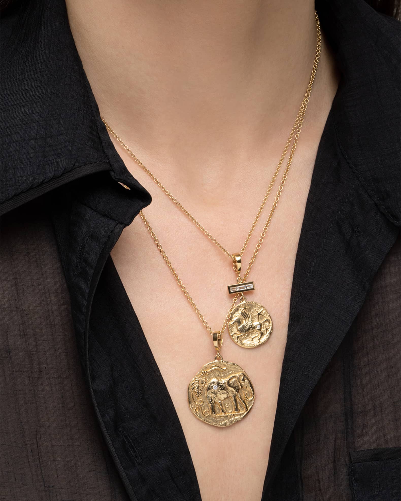 AZLEE 18k Diamond Large Elefante Charm | Neiman Marcus