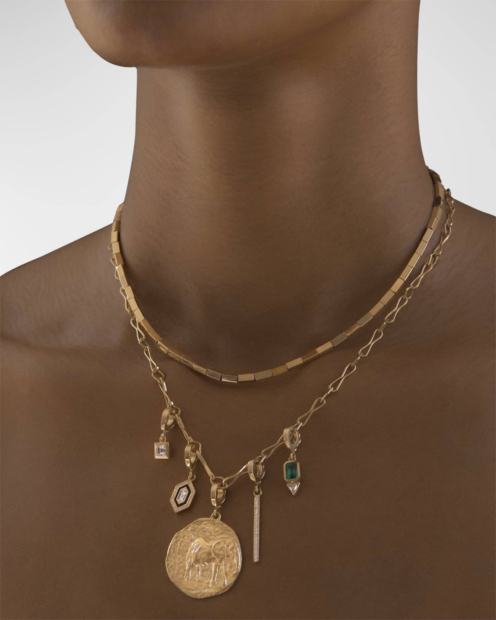 AZLEE 18k Diamond Large Elefante Charm | Neiman Marcus