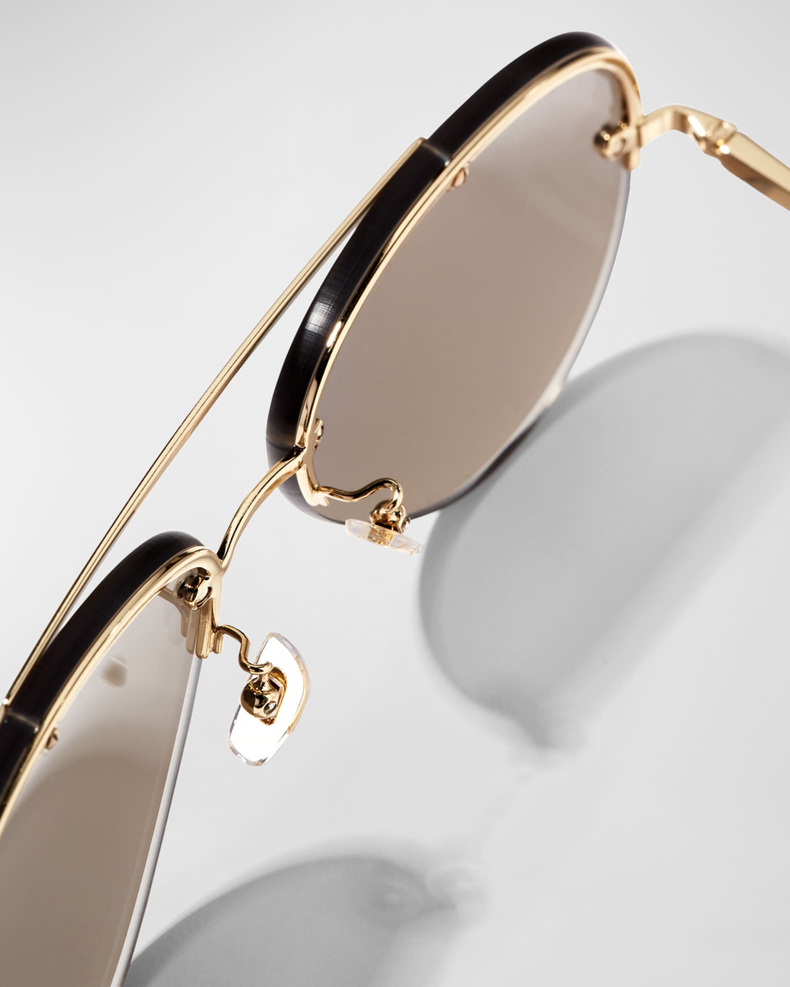 Versace Men's Rimless Metal Aviator Sunglasses | Neiman Marcus
