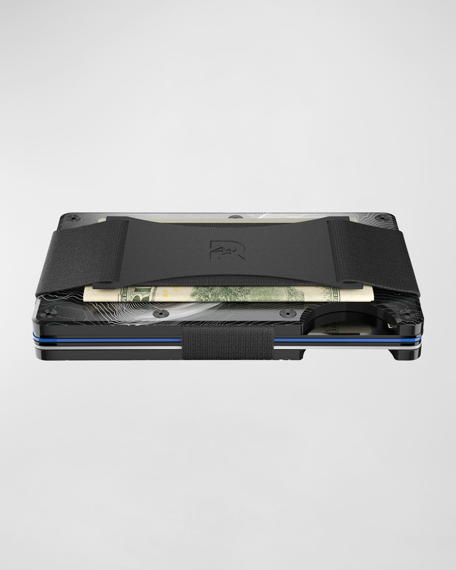 The Ridge Men's RFID Money Clip Metal Wallet, Black 1 | Neiman Marcus