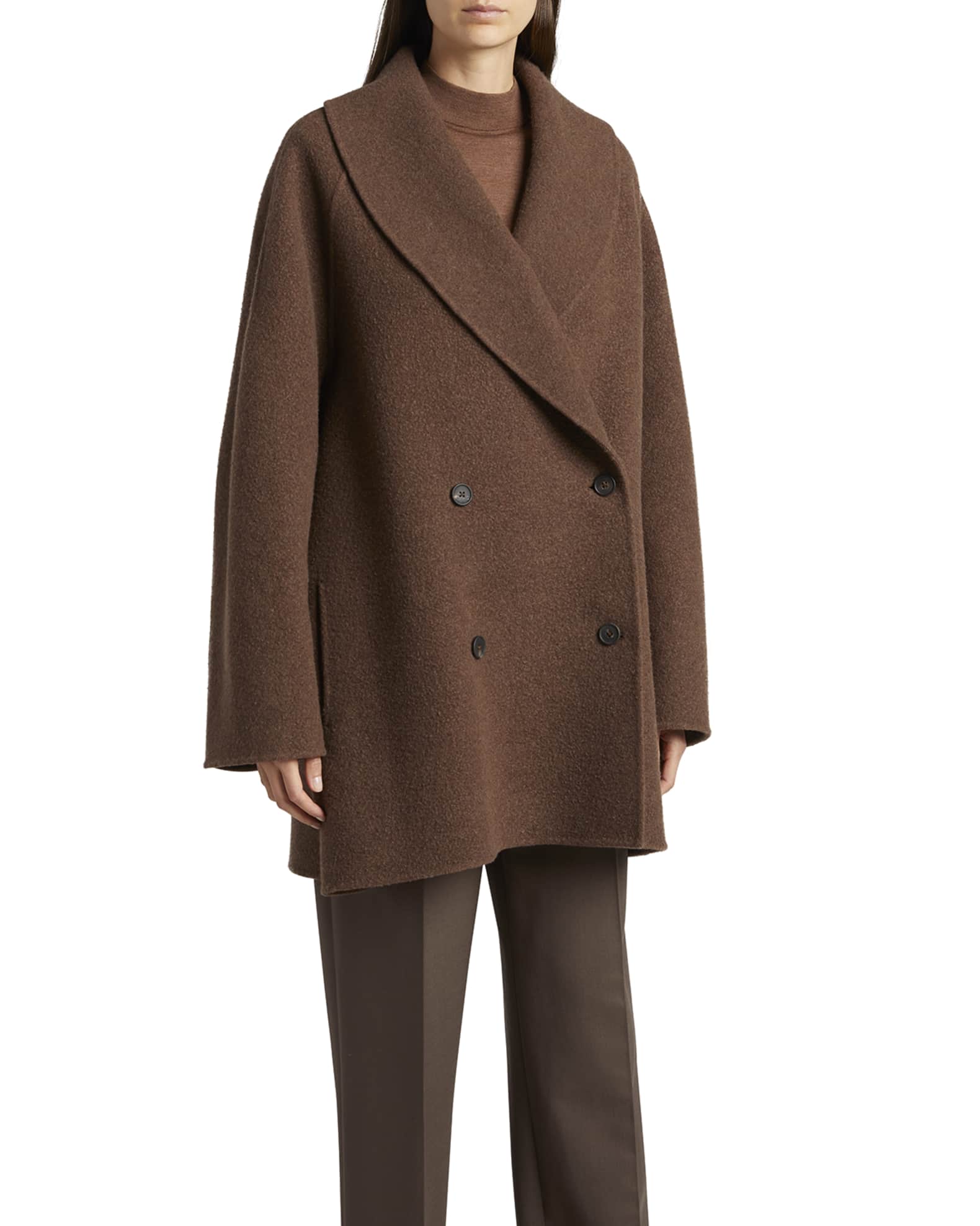 THE ROW Polli Wool-Cashmere Jacket | Neiman Marcus