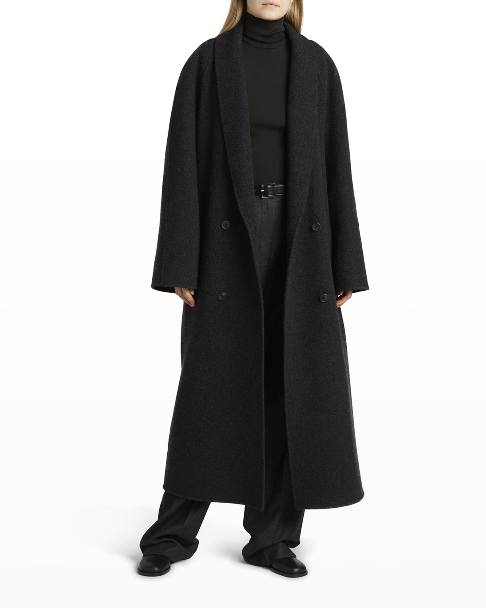 THE ROW Fleur Long Wool-Cashmere Coat | Neiman Marcus
