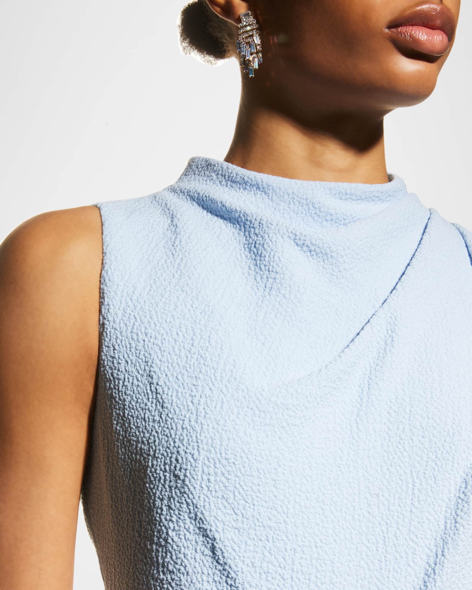 Corrine High-Neck Sleeveless Jumpsuit | Neiman Marcus