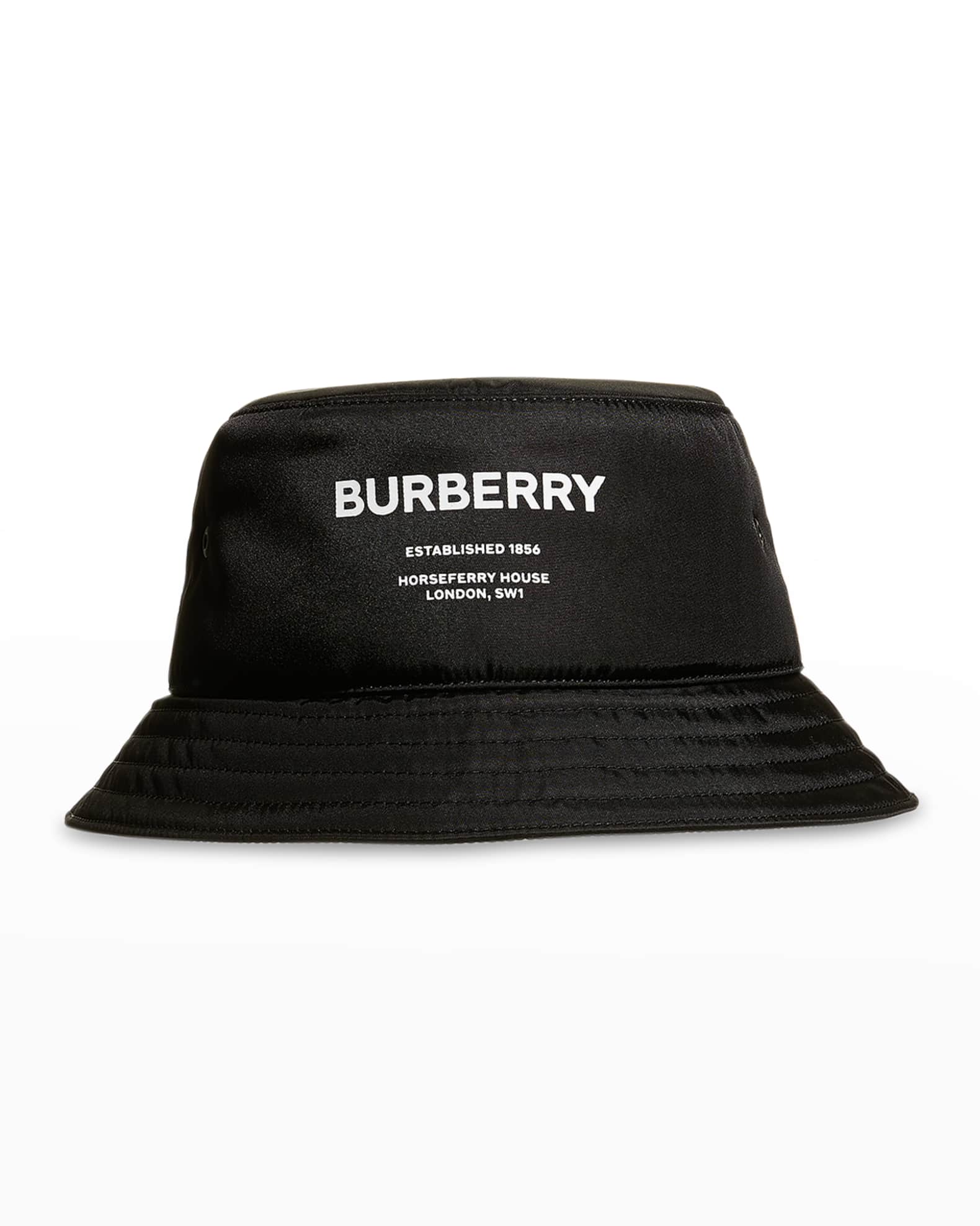Burberry Men's Padded Nylon Bucket Hat | Neiman Marcus