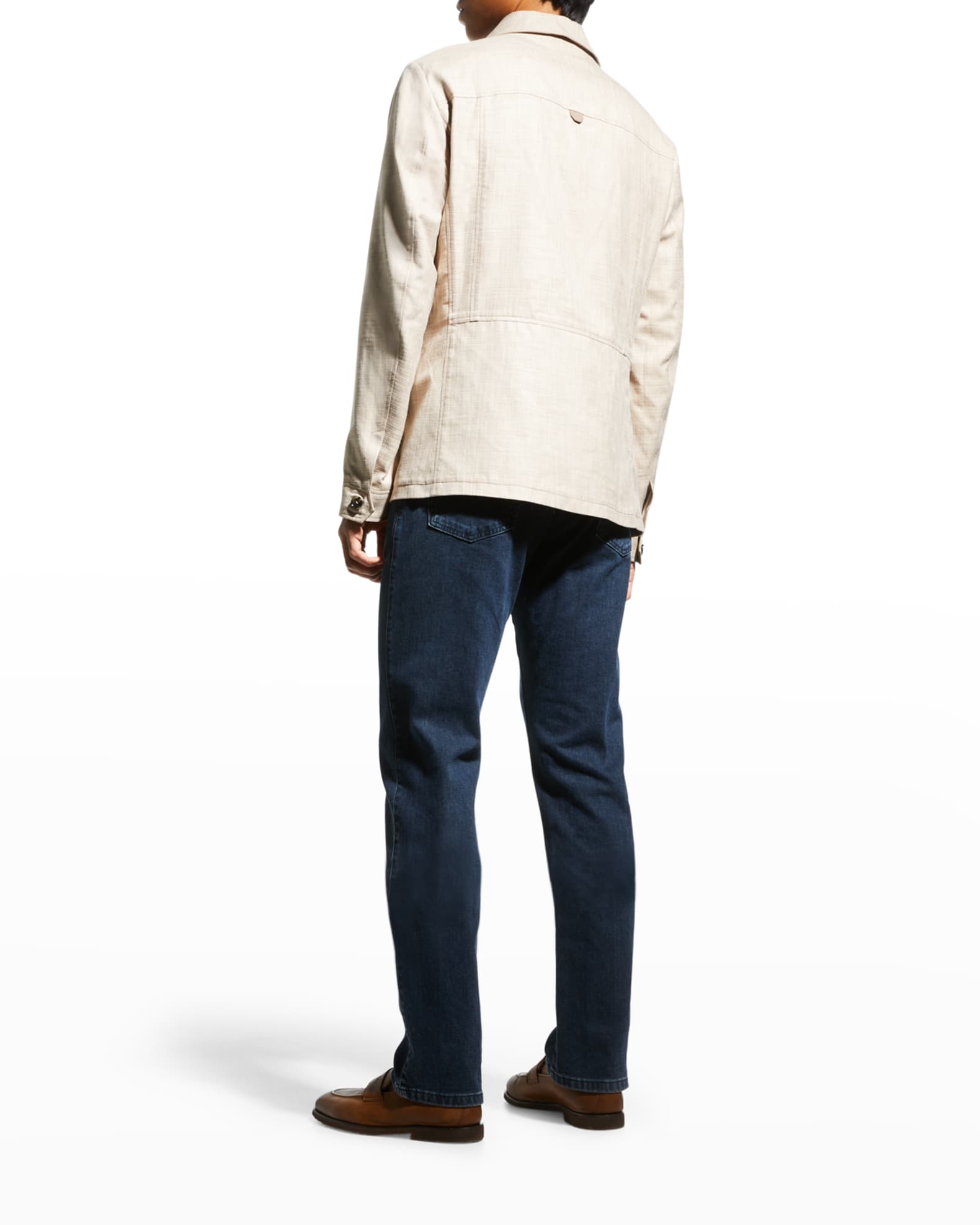 Stefano Ricci Men's Button-Down Field Jacket | Neiman Marcus