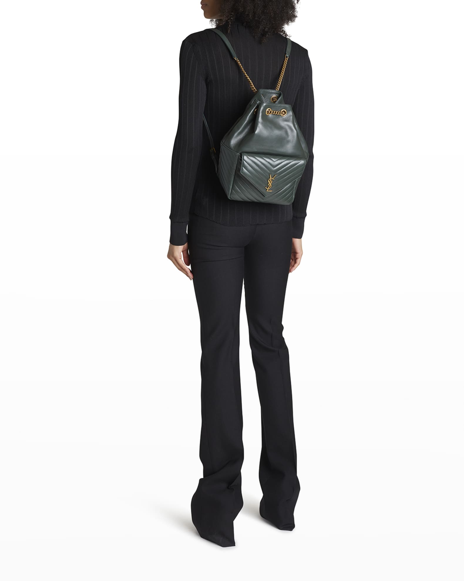 Saint Laurent Joe Quilted Lambskin YSL Backpack Bag Neiman Marcus