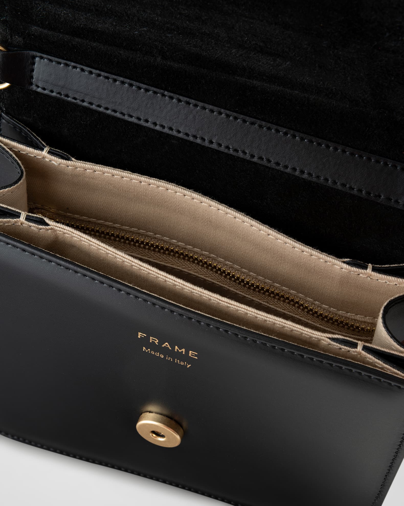 FRAME Le Signature Mini Smooth Leather Crossbody Bag | Neiman Marcus