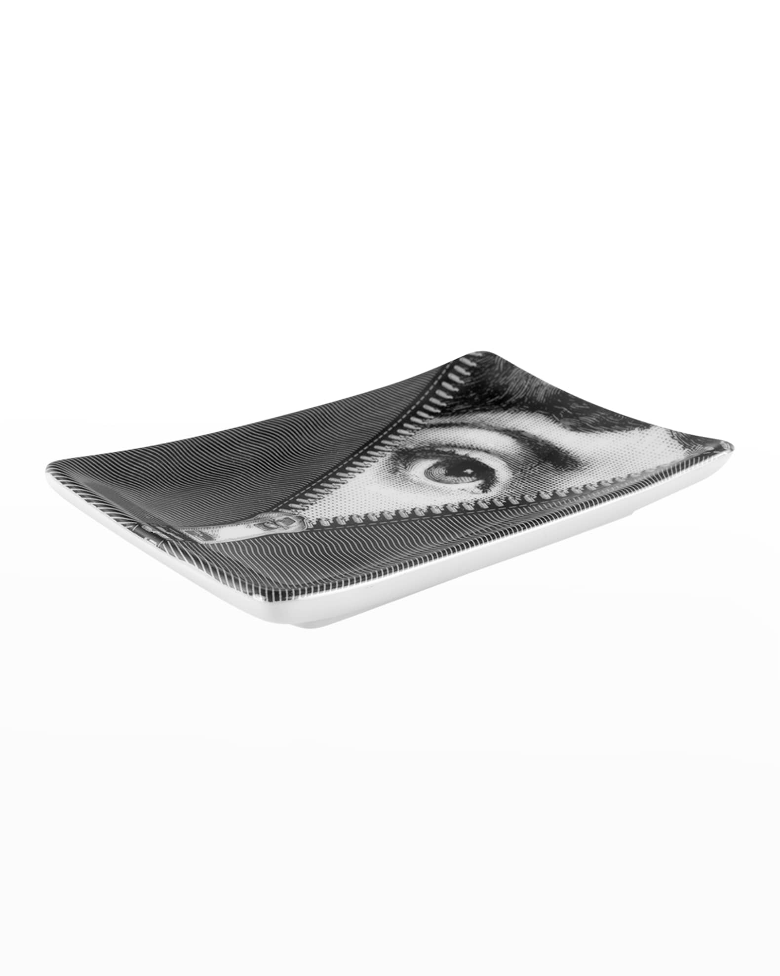 Fornasetti Rectangular Ashtray Tema e Variazioni n401 Zipper Eye ...