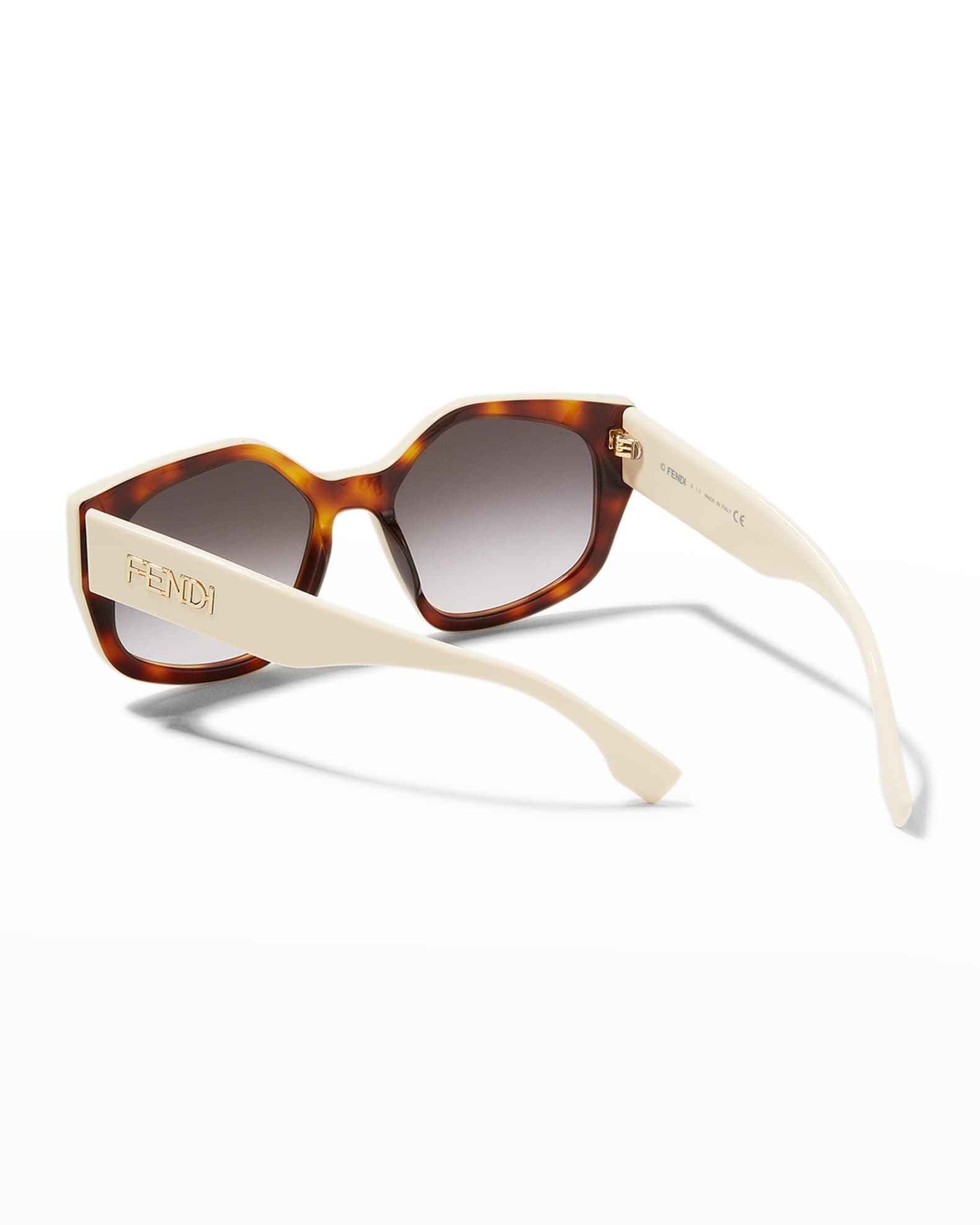 Fendi Geometric Square Acetate Sunglasses | Neiman Marcus