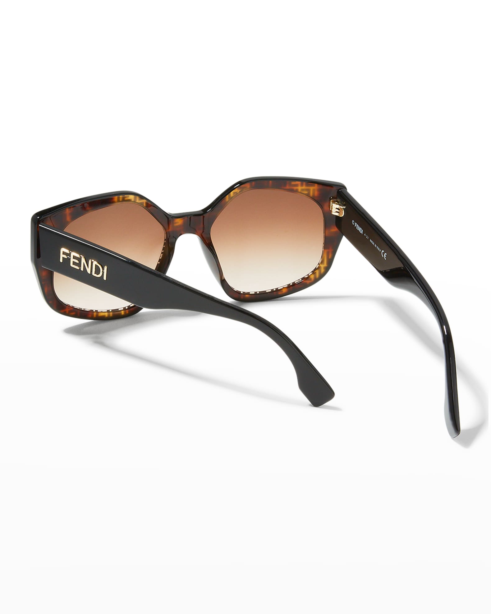 Fendi Geometric Square Acetate Sunglasses | Neiman Marcus