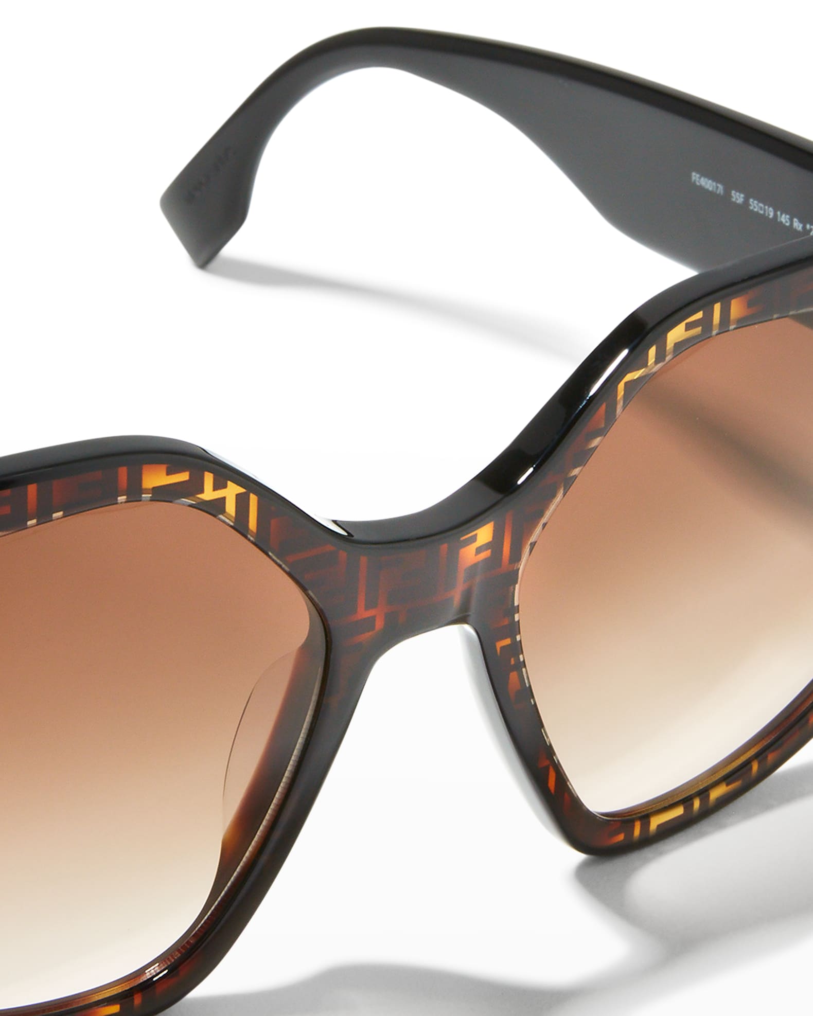 Fendi Geometric Square Acetate Sunglasses | Neiman Marcus
