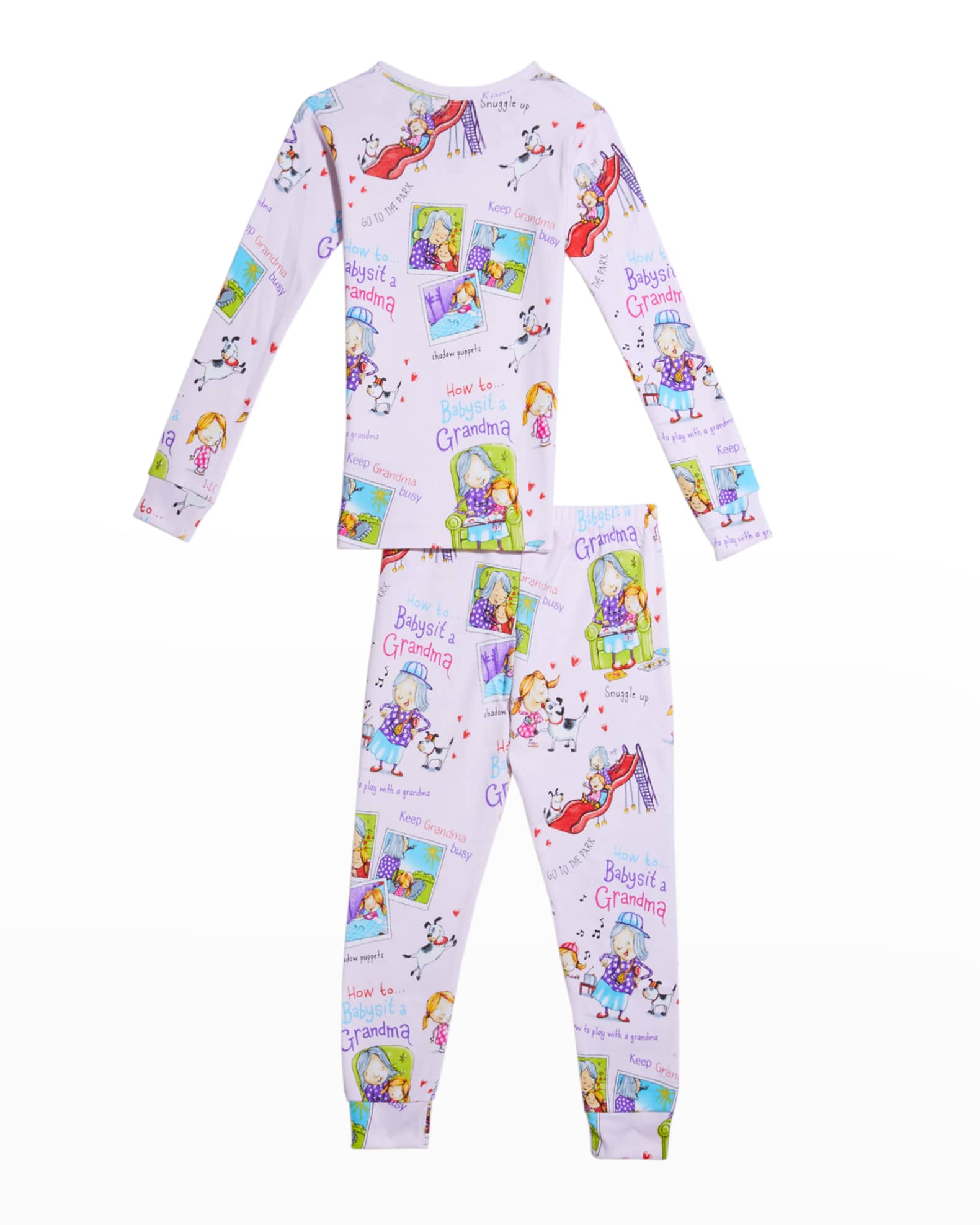 Books To Bed Kid's How to Babysit A Grandma Pajama Book Set, Size 2-6 ...