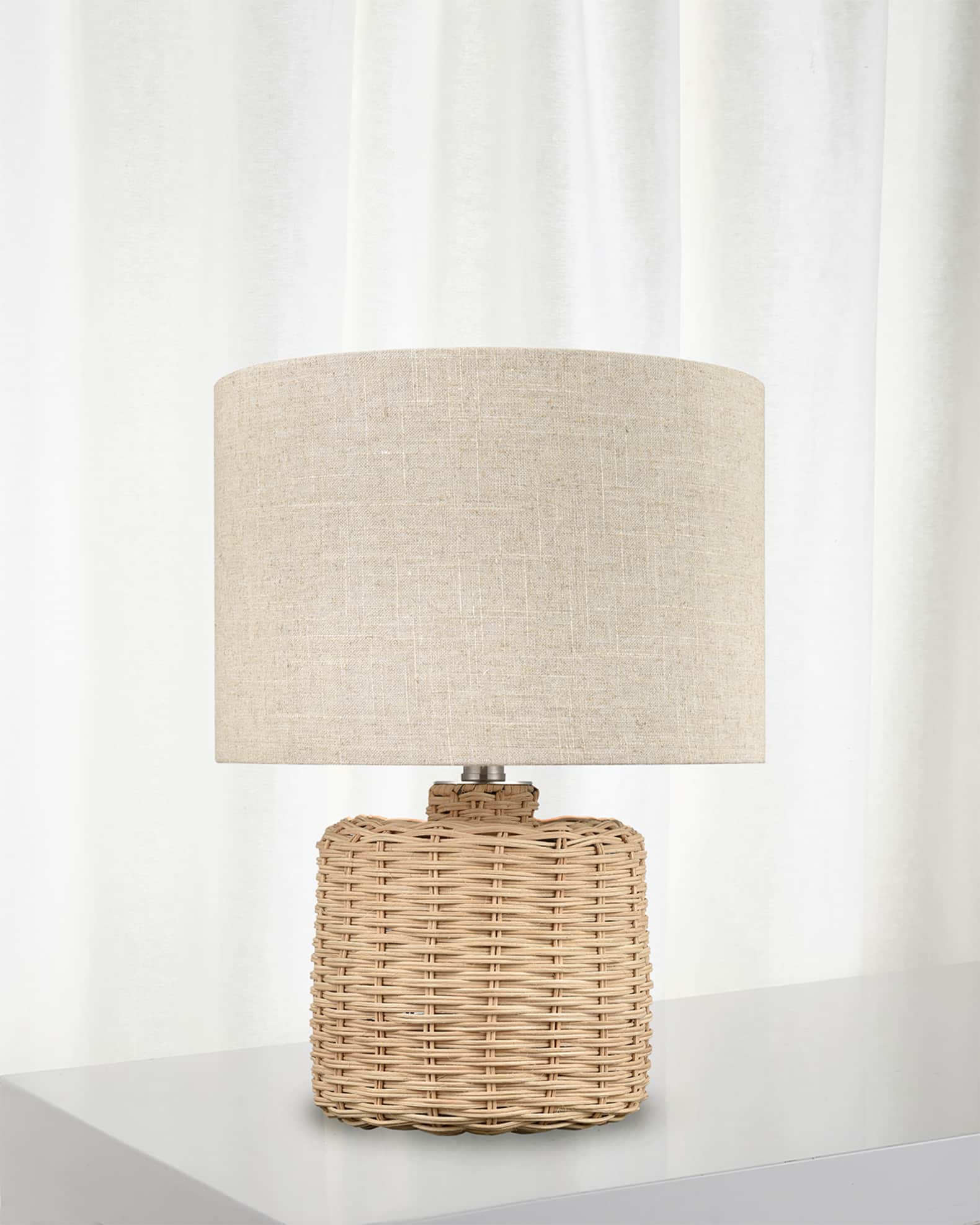 Rattan Table Lamp | Neiman Marcus