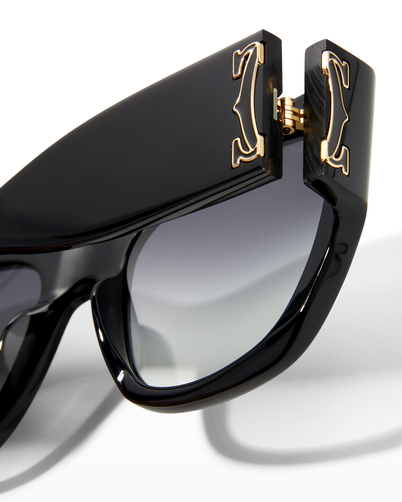 Cartier Oversized Acetate Cat-Eye Sunglasses | Neiman Marcus