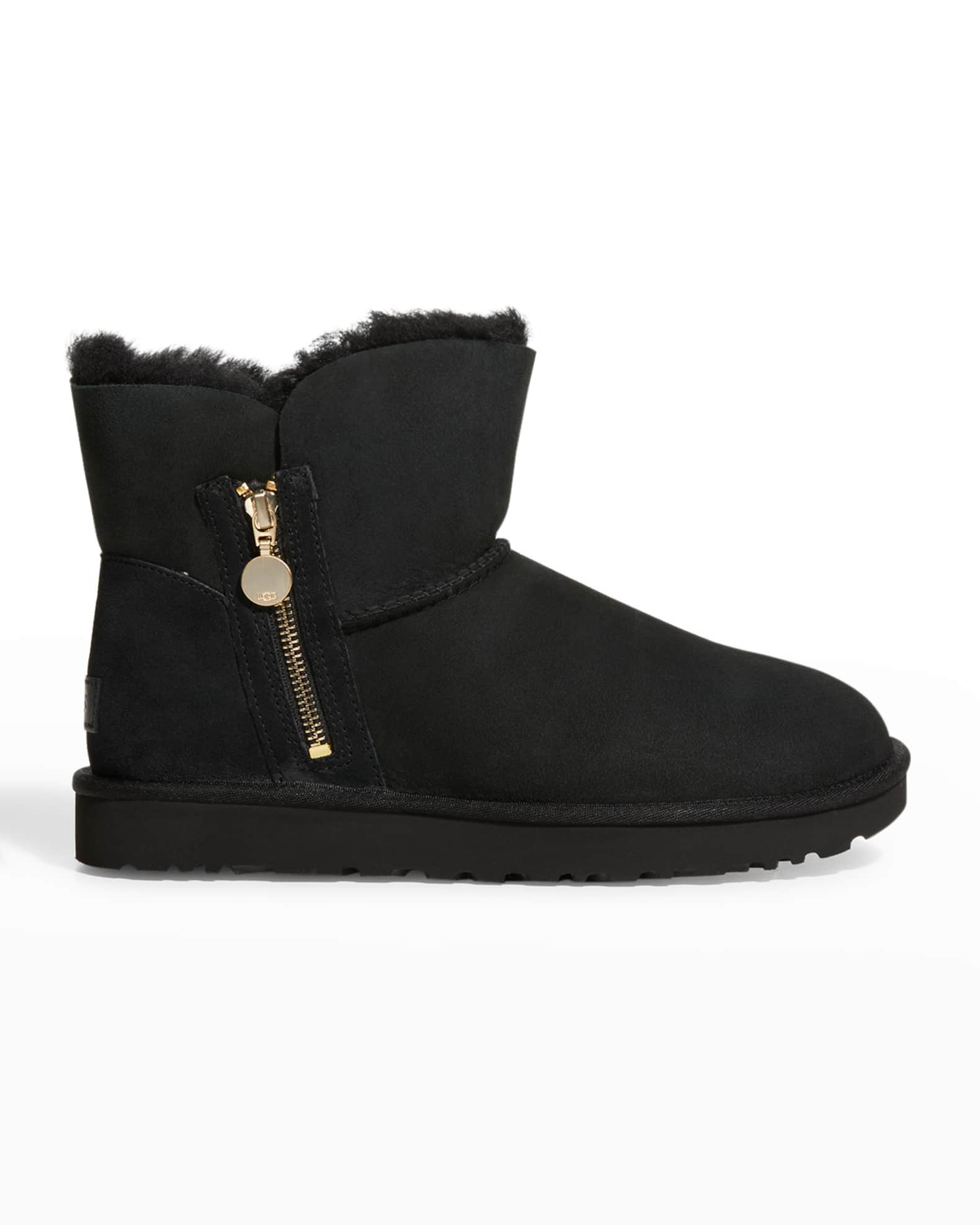 UGG Bailey Mini Zip Booties | Neiman Marcus