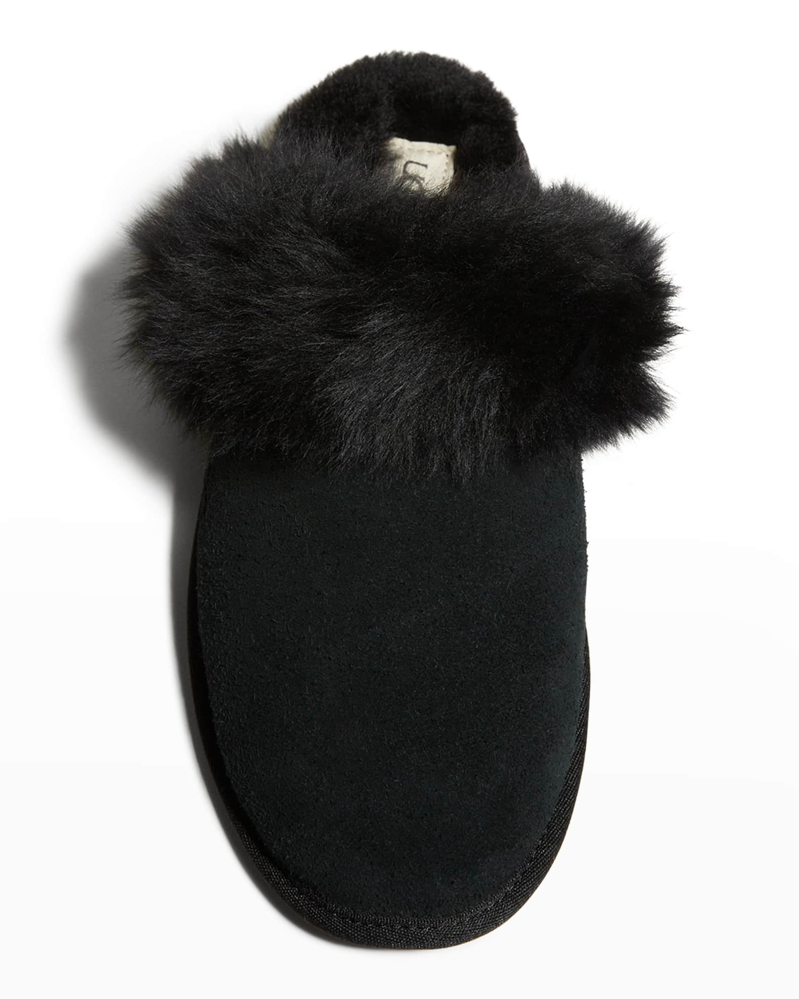 UGG Scuff Sis Suede & Shearling Slippers | Neiman Marcus