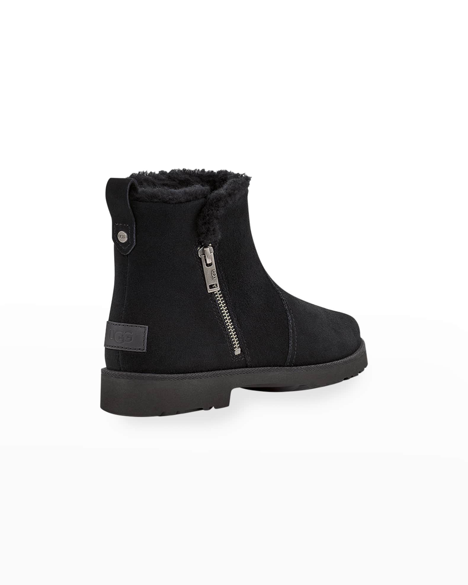 UGG Romely Suede Zip Booties | Neiman Marcus
