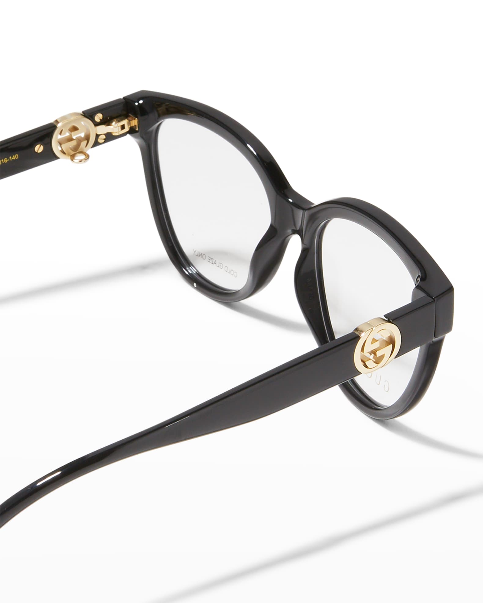 Gucci Interlocking G Rectangle Optical Glasses | Neiman Marcus