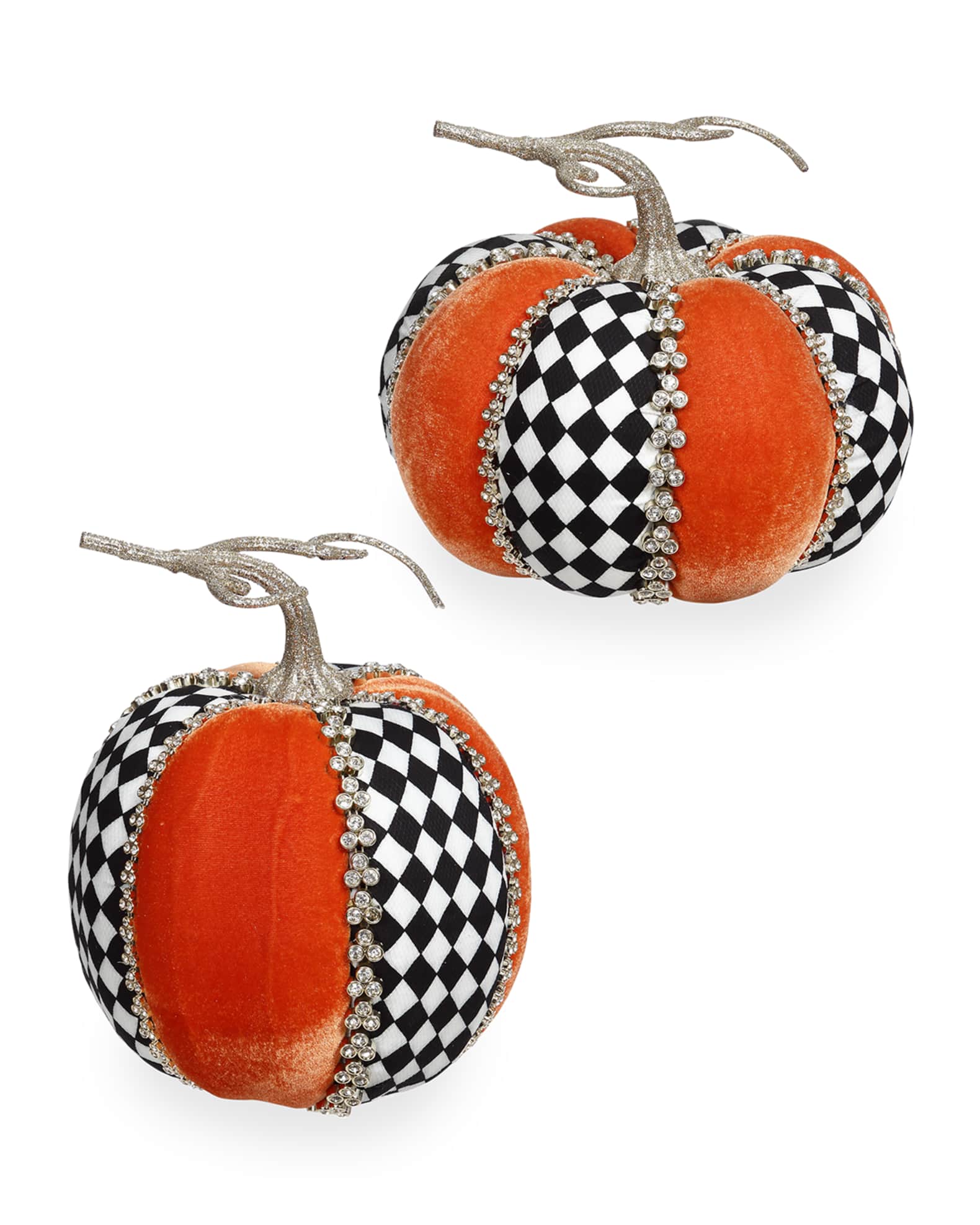 Mark Roberts Harlequin Fall Pumpkins, Set of 2 | Neiman Marcus