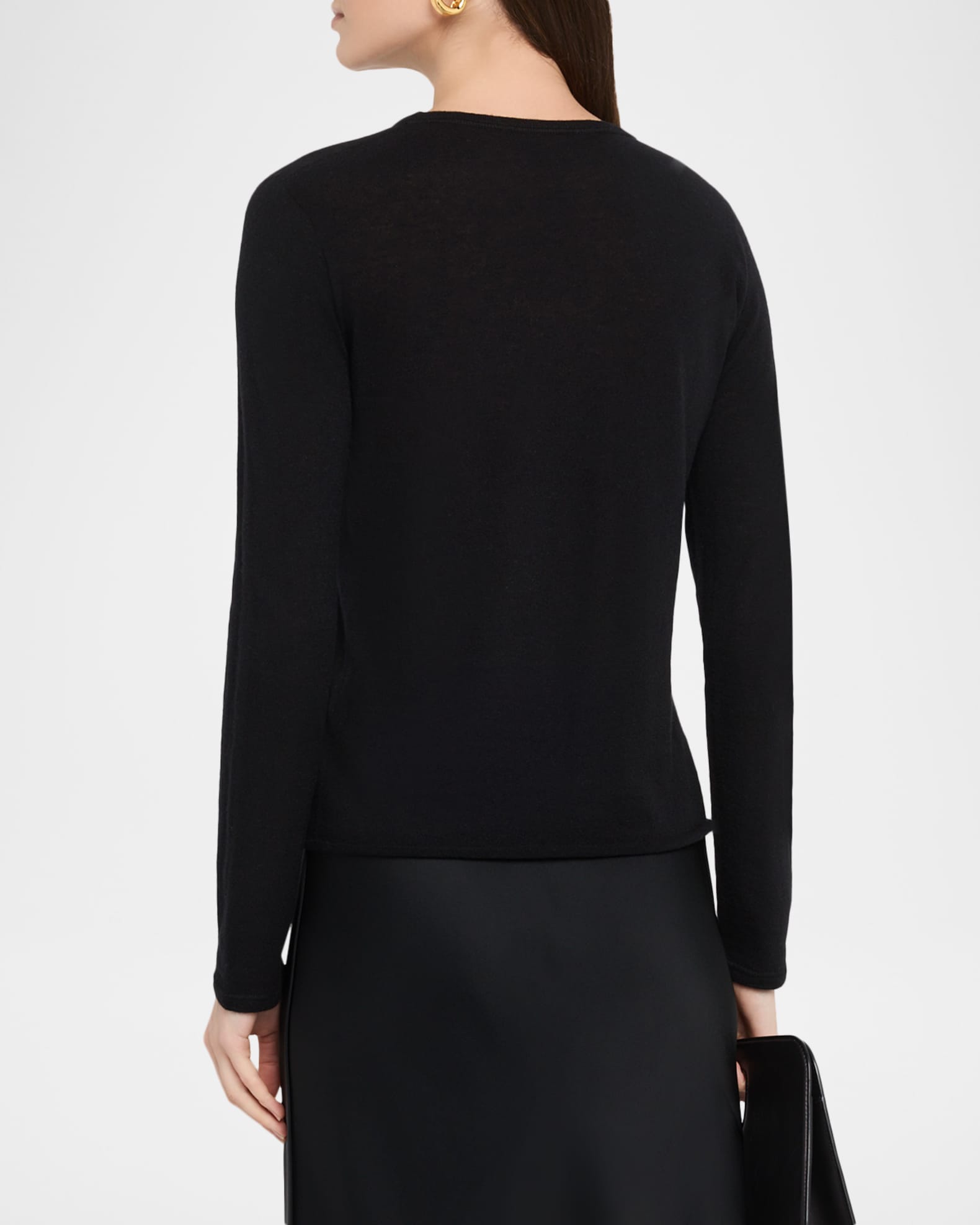 Machine Washable Cashmere Crewneck Pullover | Neiman Marcus
