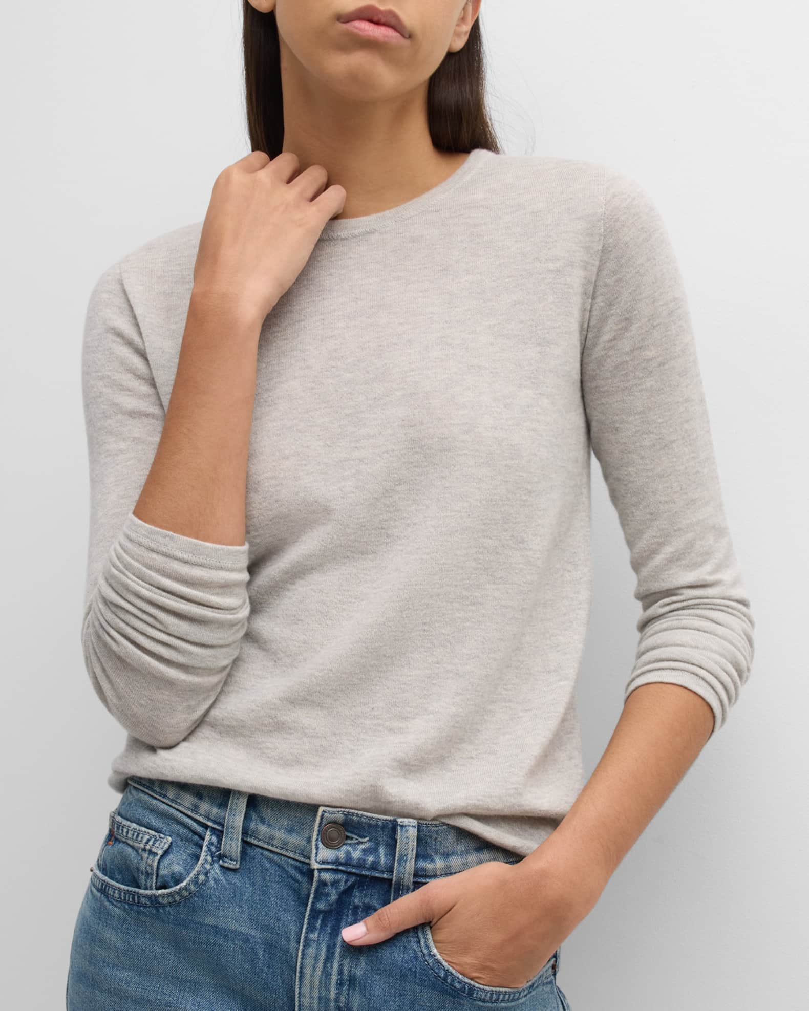 Majestic Filatures Machine Washable Cashmere Crewneck Pullover | Neiman ...